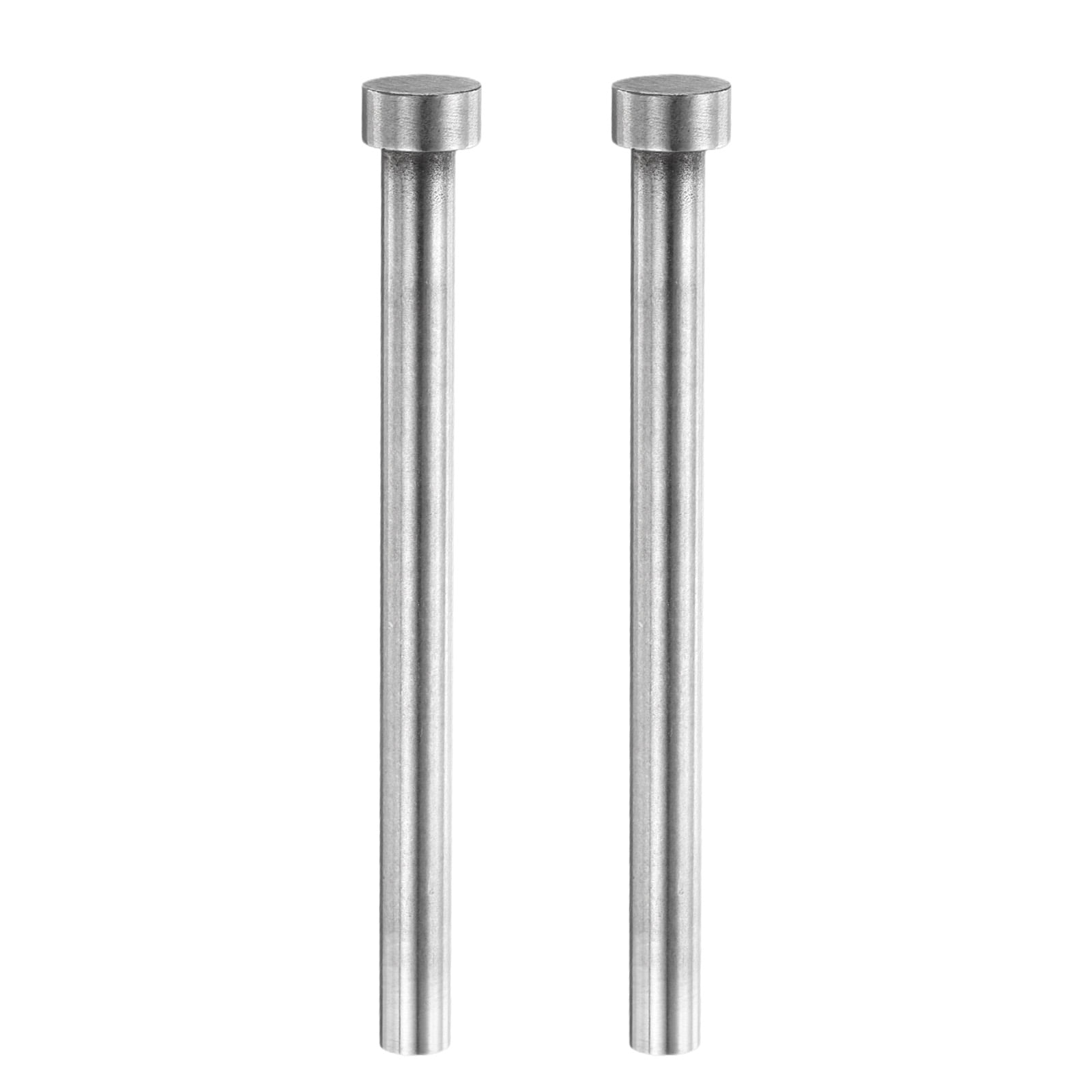 Uxcell 2pcs Straight Ejector Pin 5/16" Dia 101.6mm (4") Long 65Mn Round ...