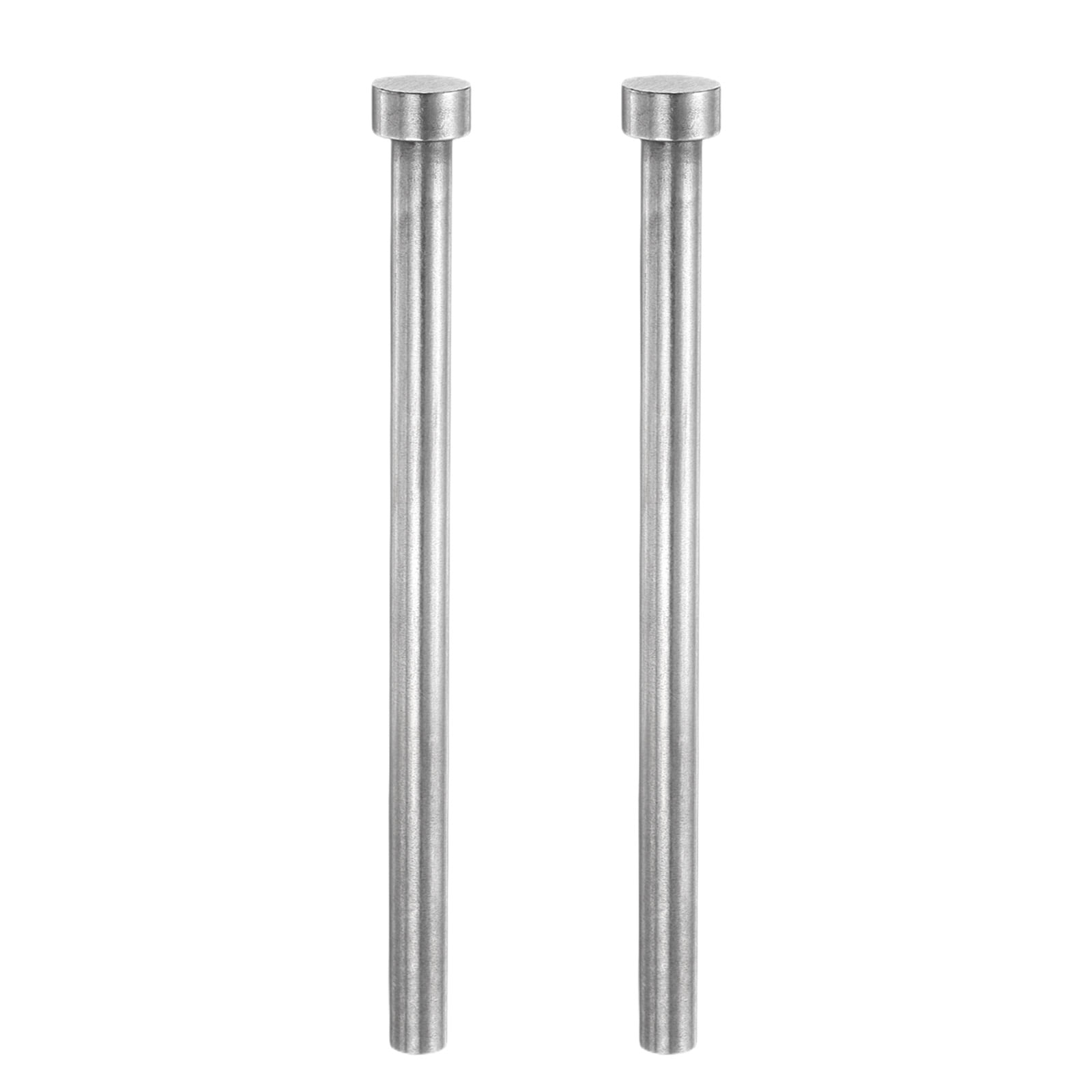 Uxcell 2pcs Straight Ejector Pin 5/16" Dia 127mm (5") Long 65Mn Round ...