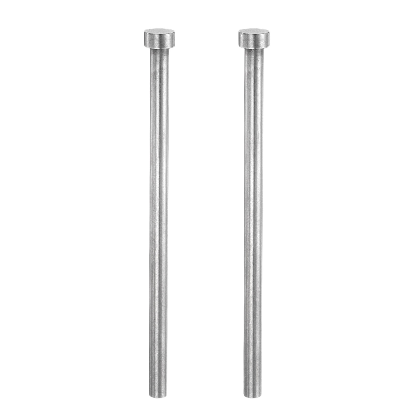 Uxcell 2pcs Straight Ejector Pin 5/16" Dia 152.4mm (6") Long 65Mn Round ...