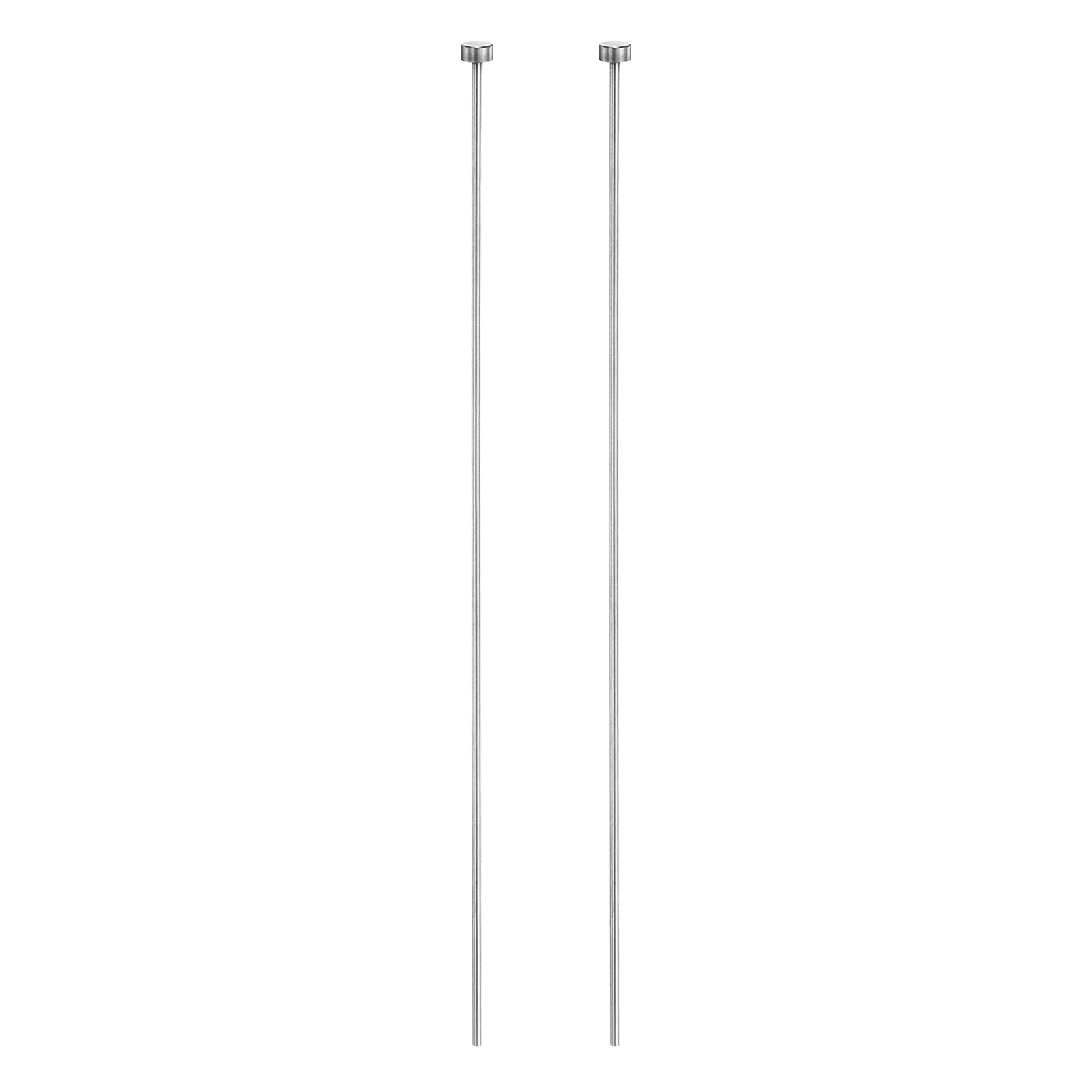 Uxcell 2pcs Straight Ejector Pin 5/64" Dia 250mm (10") Long SKD61 ...