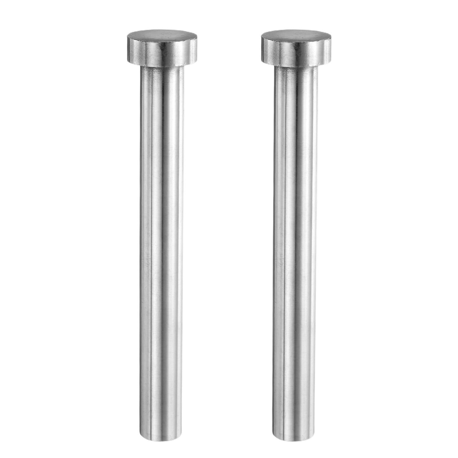 Uxcell 2pcs Straight Ejector Pin 7/16" Dia 101.6mm (4") Long 65Mn Round ...