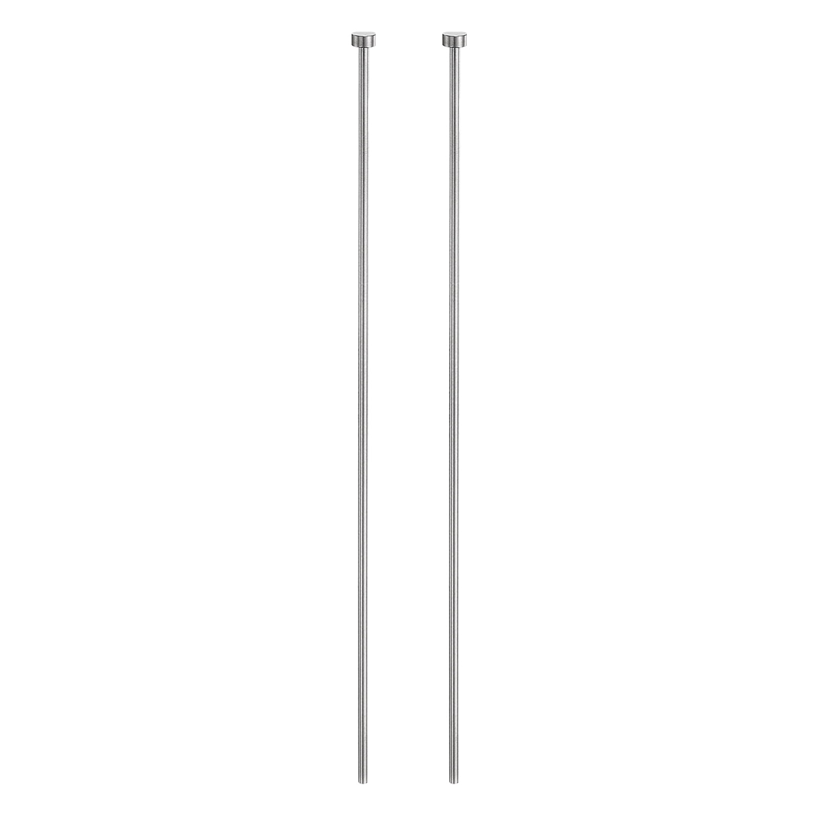 Uxcell 2pcs Straight Ejector Pin 7/64" Dia 250mm (10") Long SKD61 ...