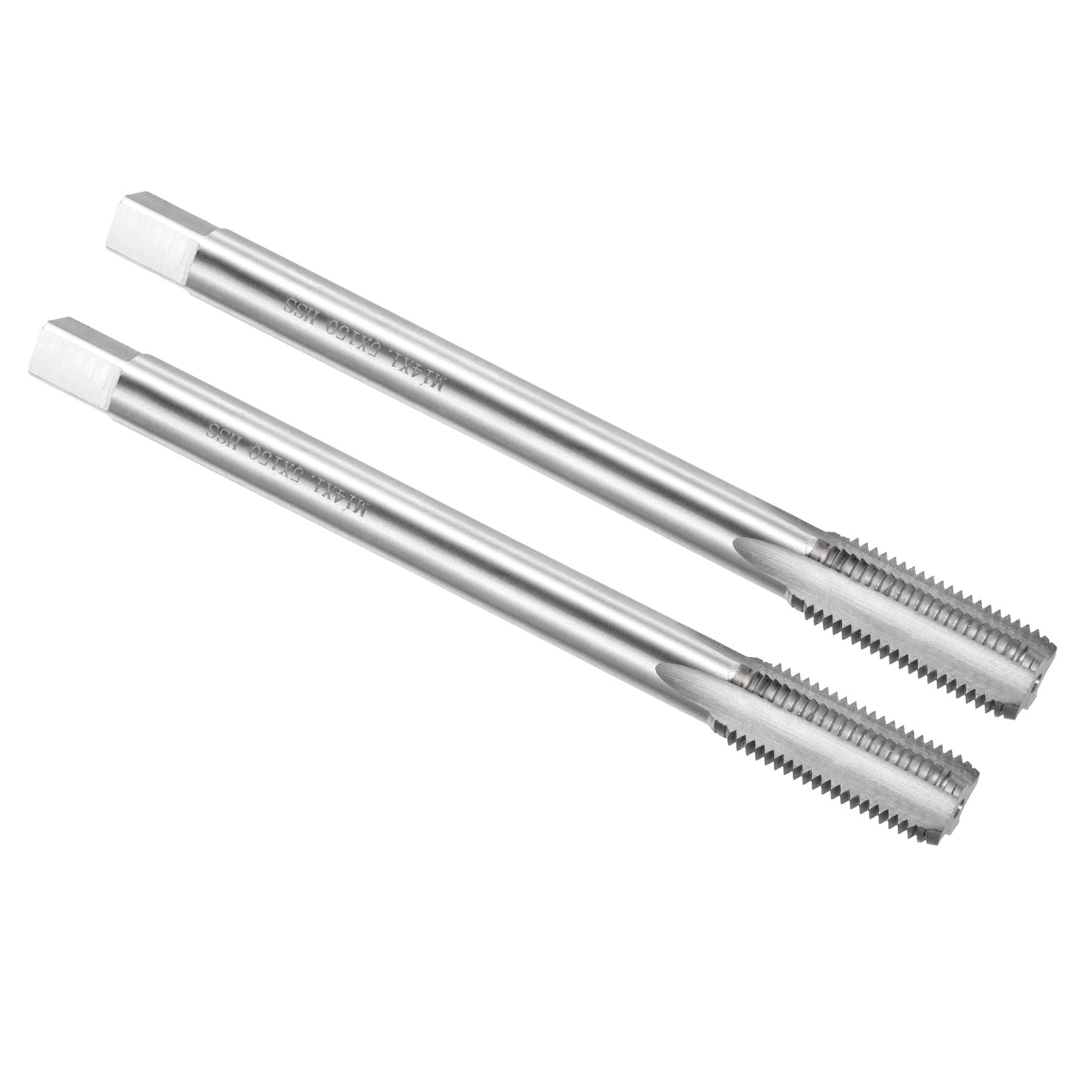 Uxcell 2pcs Straight Flute Thread Tap, M14 x 1.5 Metric Right Hand Screw Threading Tapping Tool ...
