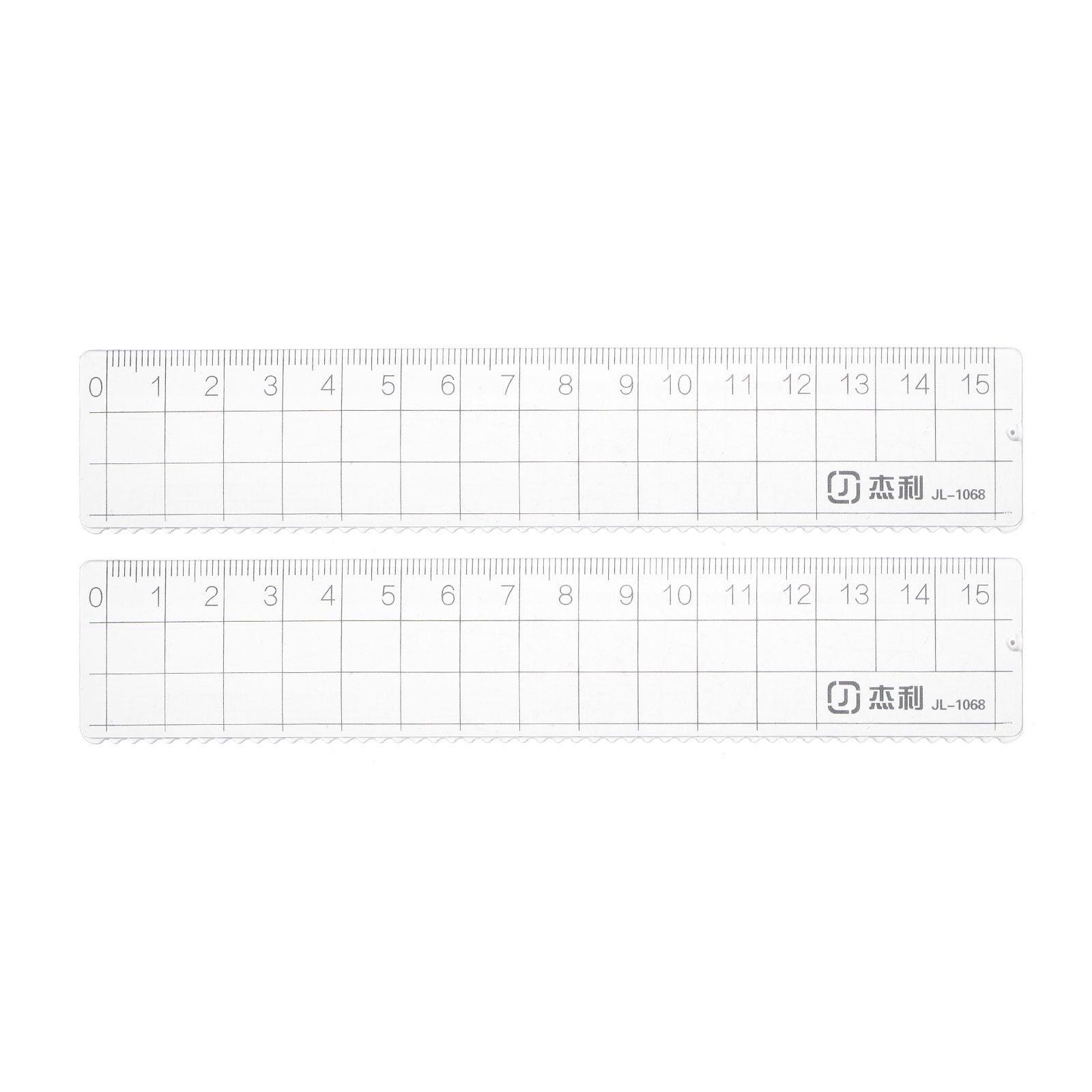 Uxcell 2pcs Straight Plastic Ruler 15cm Metric Plastic Clear Measuring ...