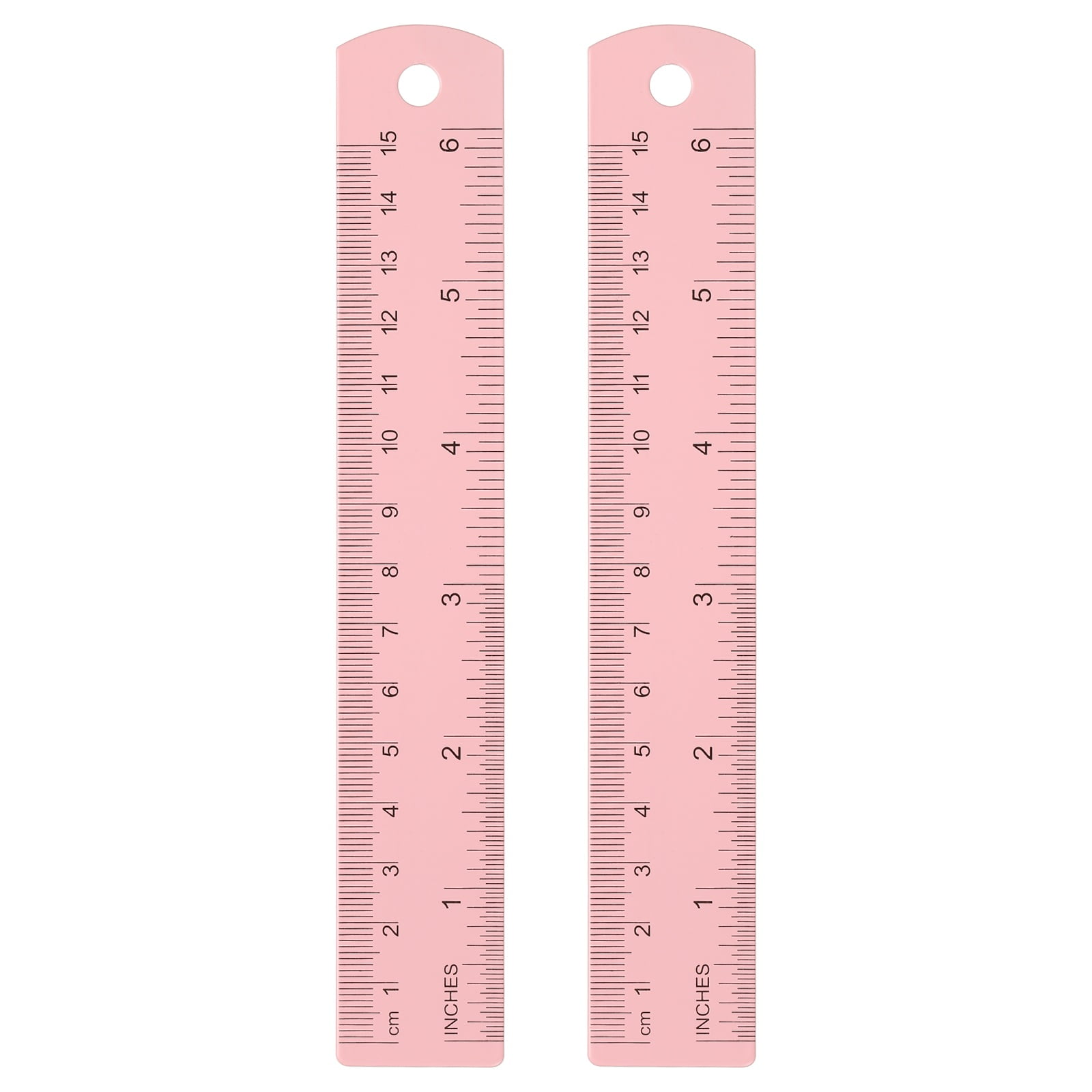 Uxcell 2pcs Straight Ruler 30cm Metric SAE Metal Aluminum Alloy ...
