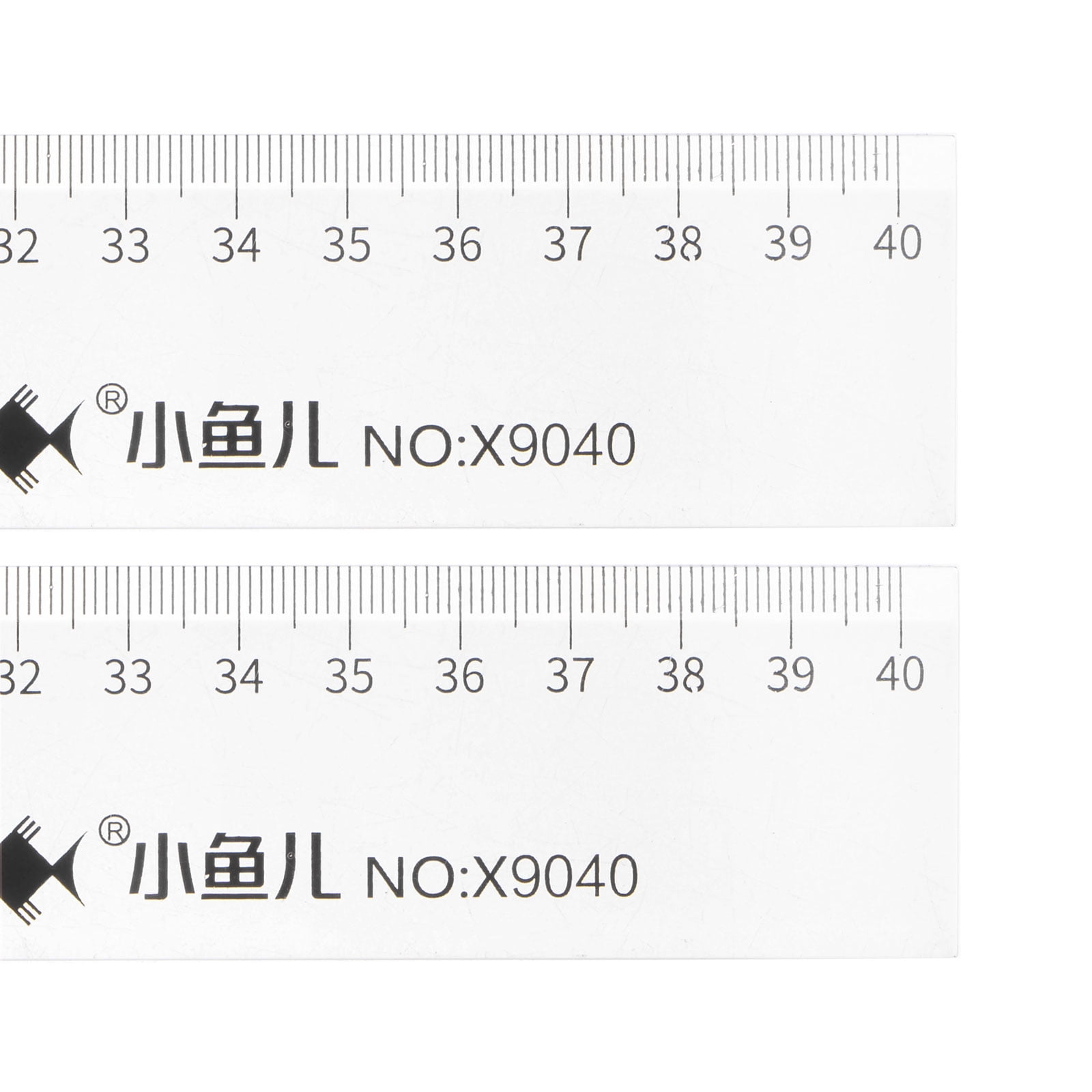 Uxcell 2pcs Straight Ruler 40cm Metric Clear Measuring Tool for ...