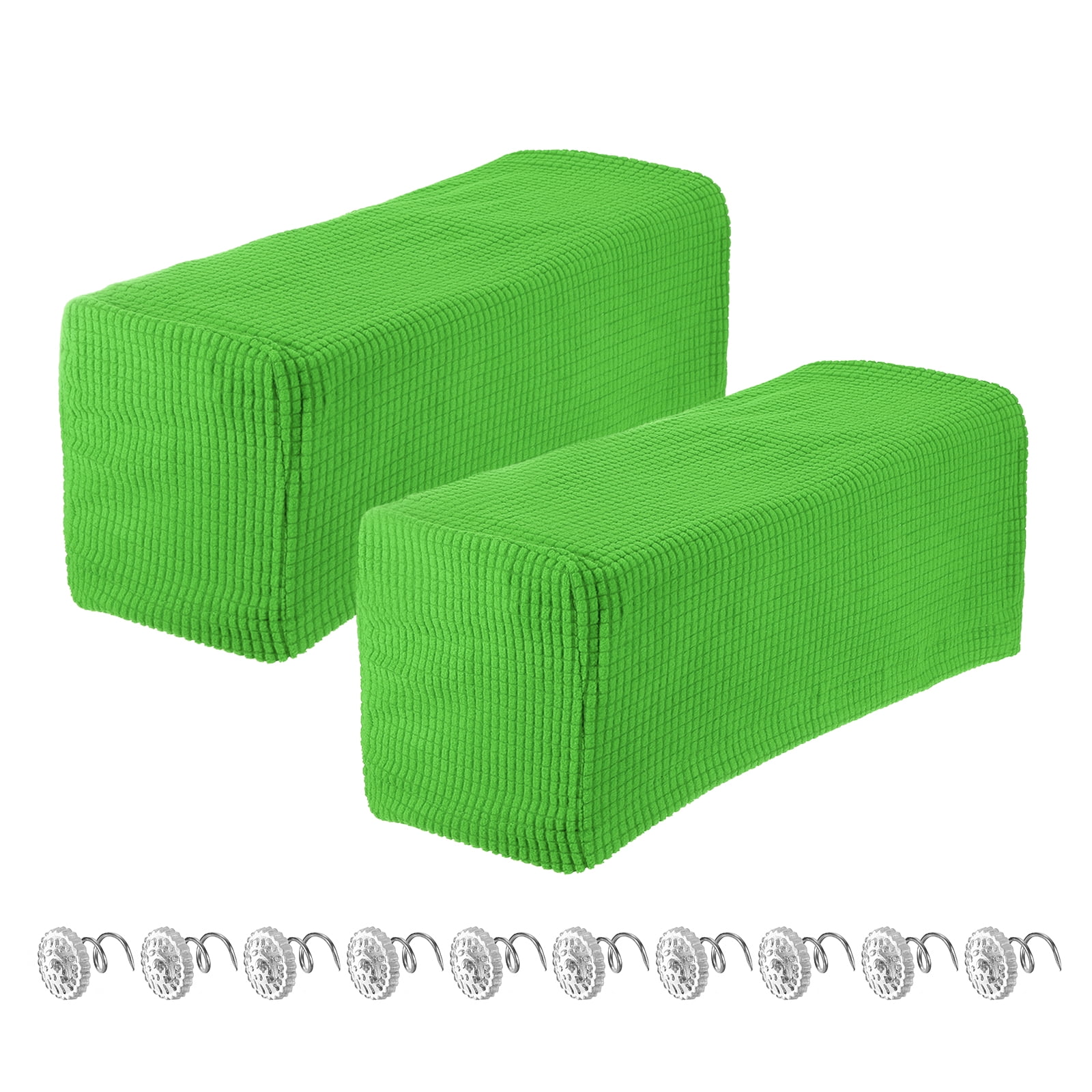 Uxcell 2pcs Stretch Armrest Covers, Couch Arm Covers with Twist Pin ...