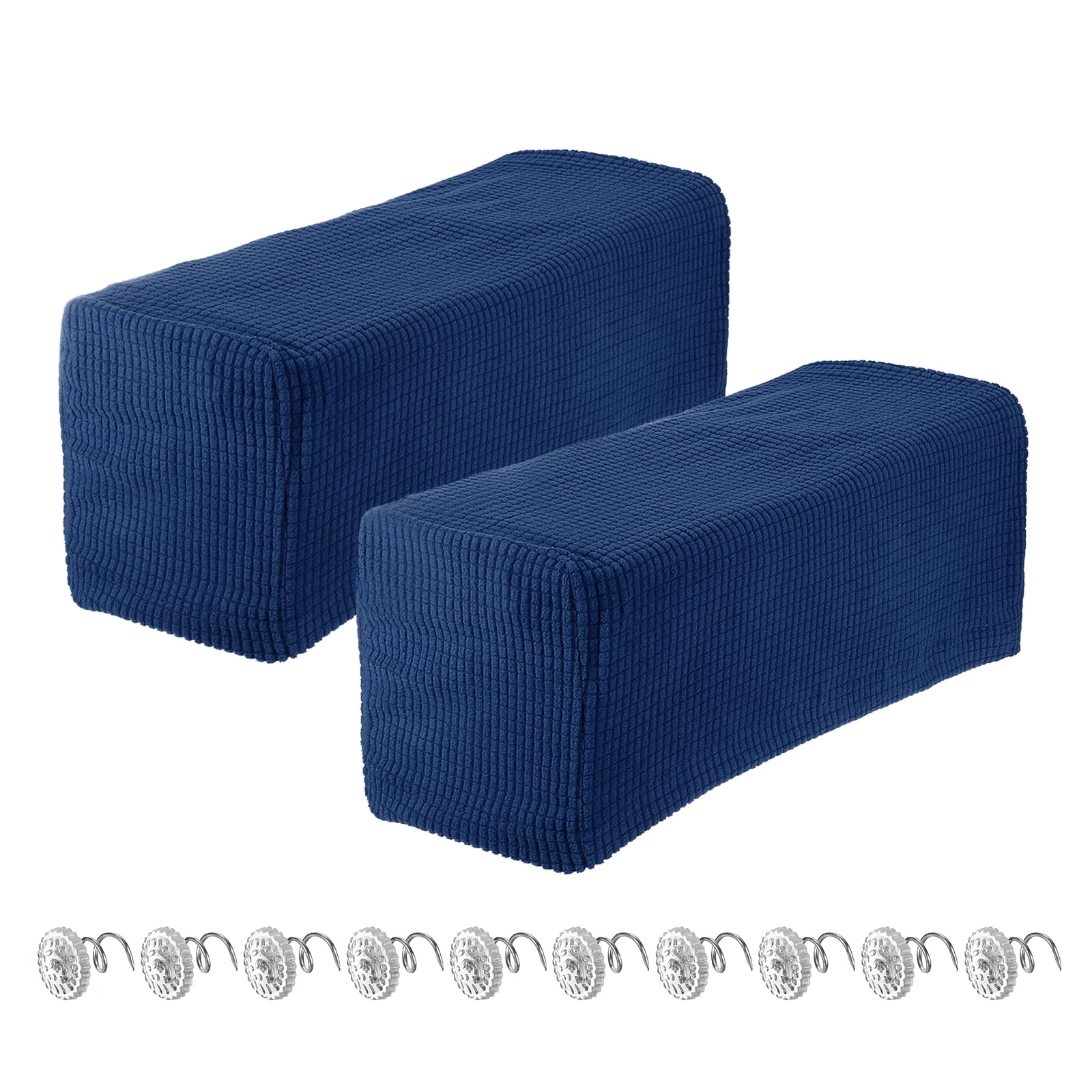 Uxcell 2pcs Stretch Armrest Covers, Couch Arm Covers with Twist Pin ...