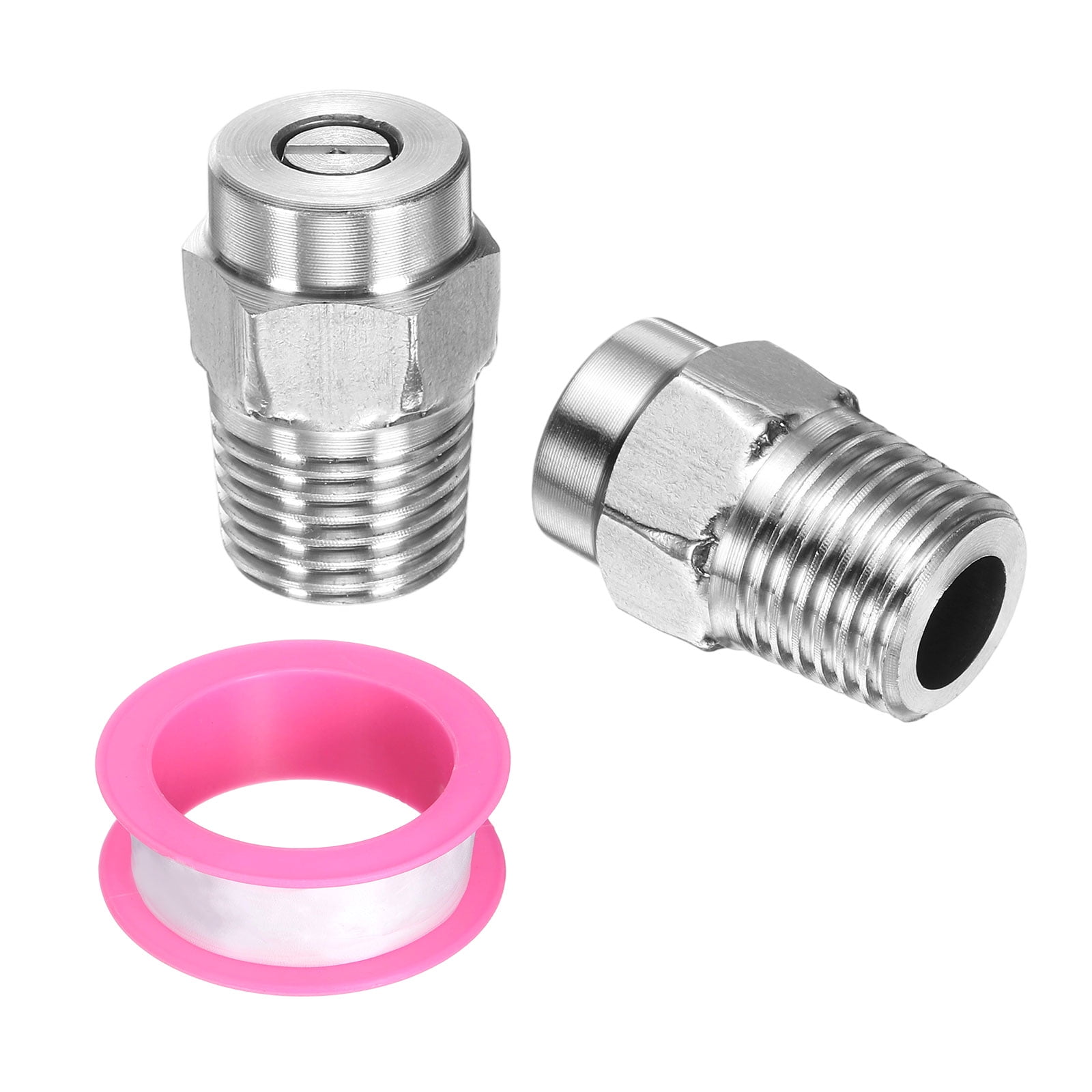 Uxcell 2 Pcs 25 Degree Surface Clean Tip 1/4" NPT Male 0.977 Orifice ...