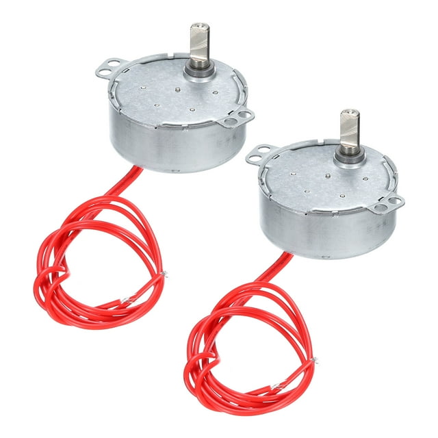 Uxcell 2pcs Synchronous Motor AC 12V 4W 5-6RPM/MIN CW/CCW 50/60Hz for ...
