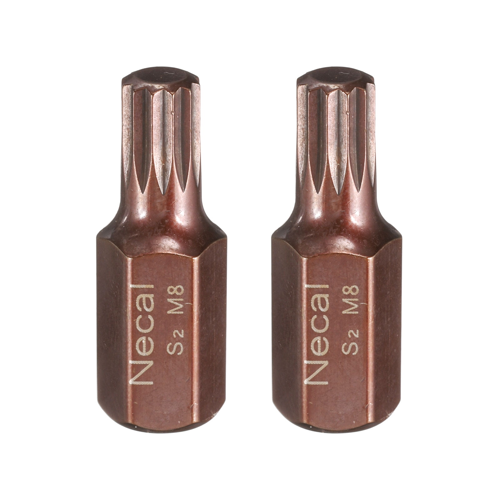 Uxcell 2pcs M8 Torx Screwdriver Bit 10mm Hex Shank 30mm Length Security ...