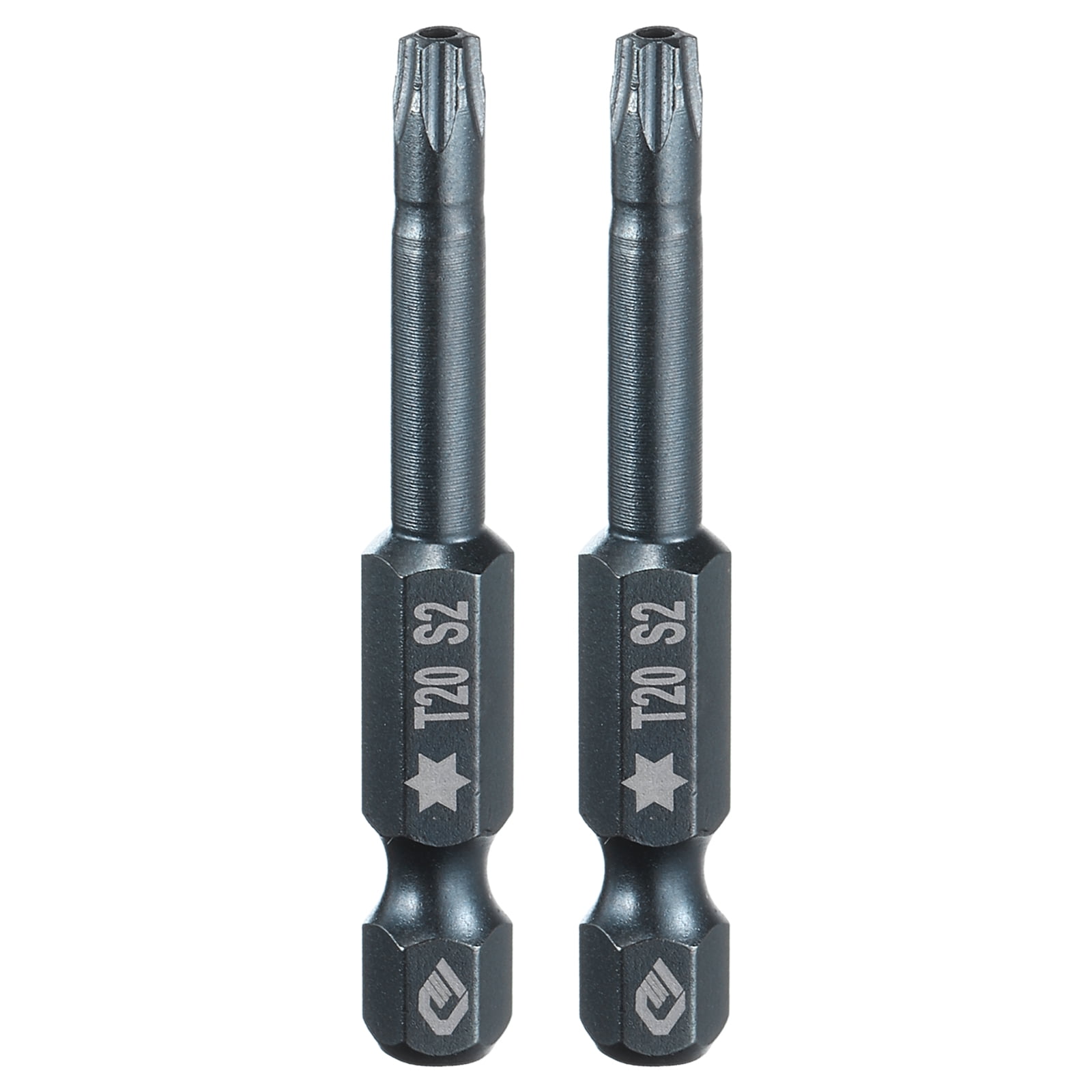 Uxcell 2pcs T20 Torx Screwdriver Bit 1/4" Hex Shank 2" Long S2 Steel Magnetic 6 Point Screw ...