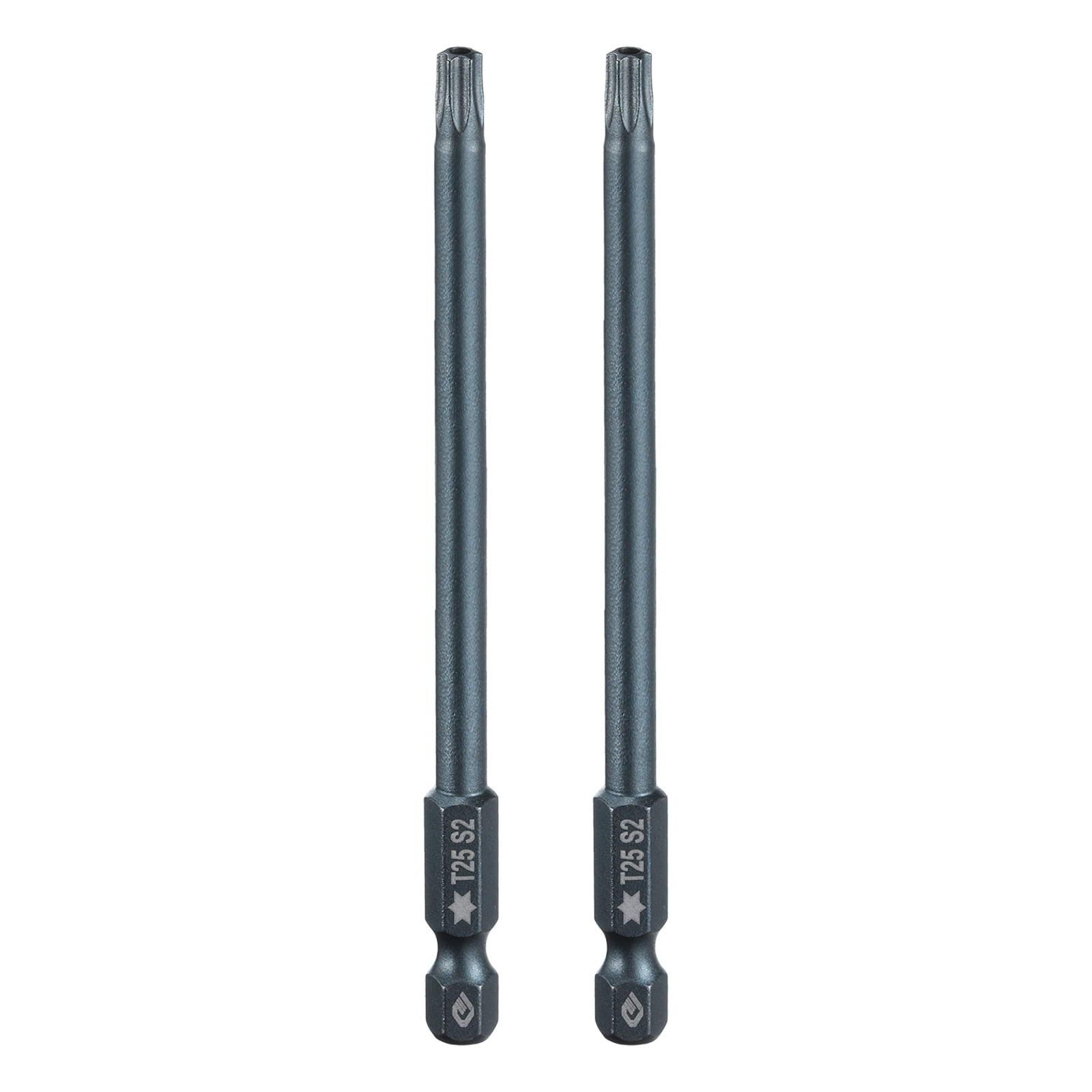 Uxcell 2pcs T25 Torx Screwdriver Bit 1/4" Hex Shank 4" Long S2 Steel ...