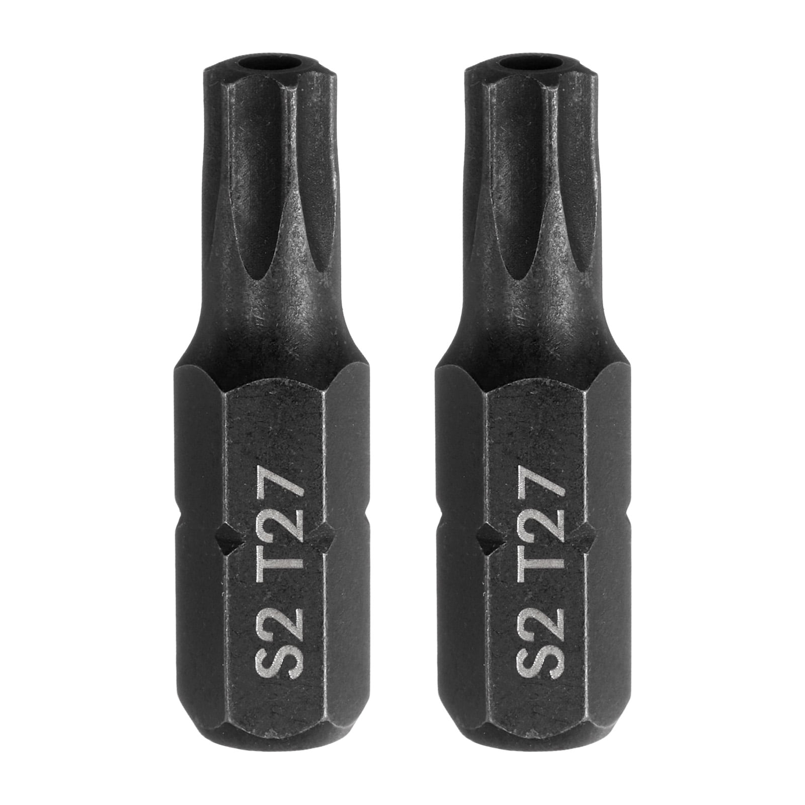 Uxcell 2pcs T27 Torx Screwdriver Bit 1/4" Hex Shank 25mm/1" Length S2 ...