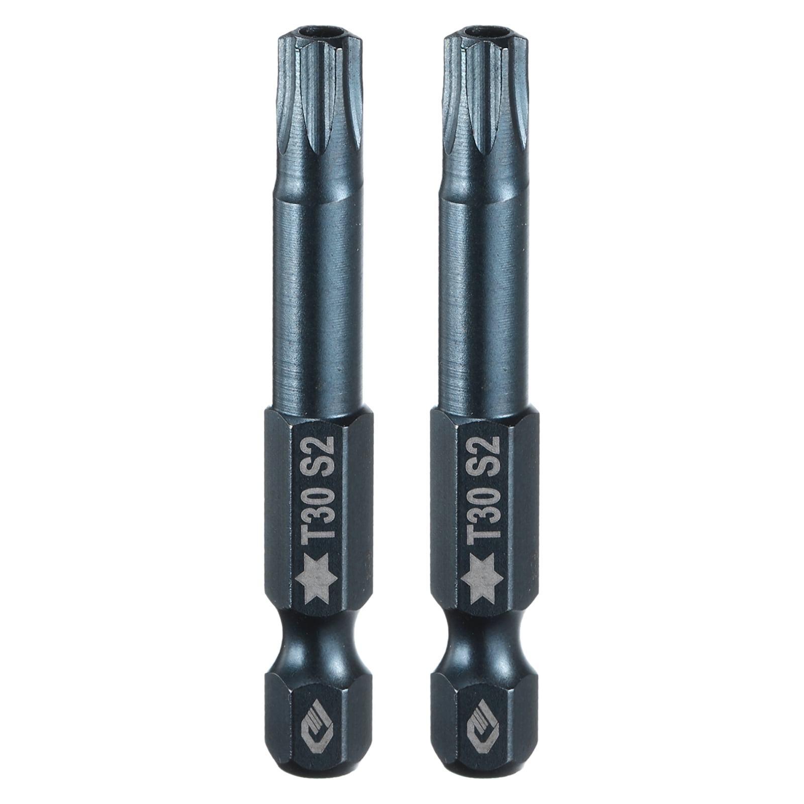 Uxcell 2pcs T30 Torx Screwdriver Bit 1/4" Hex Shank 2" Long S2 Steel ...