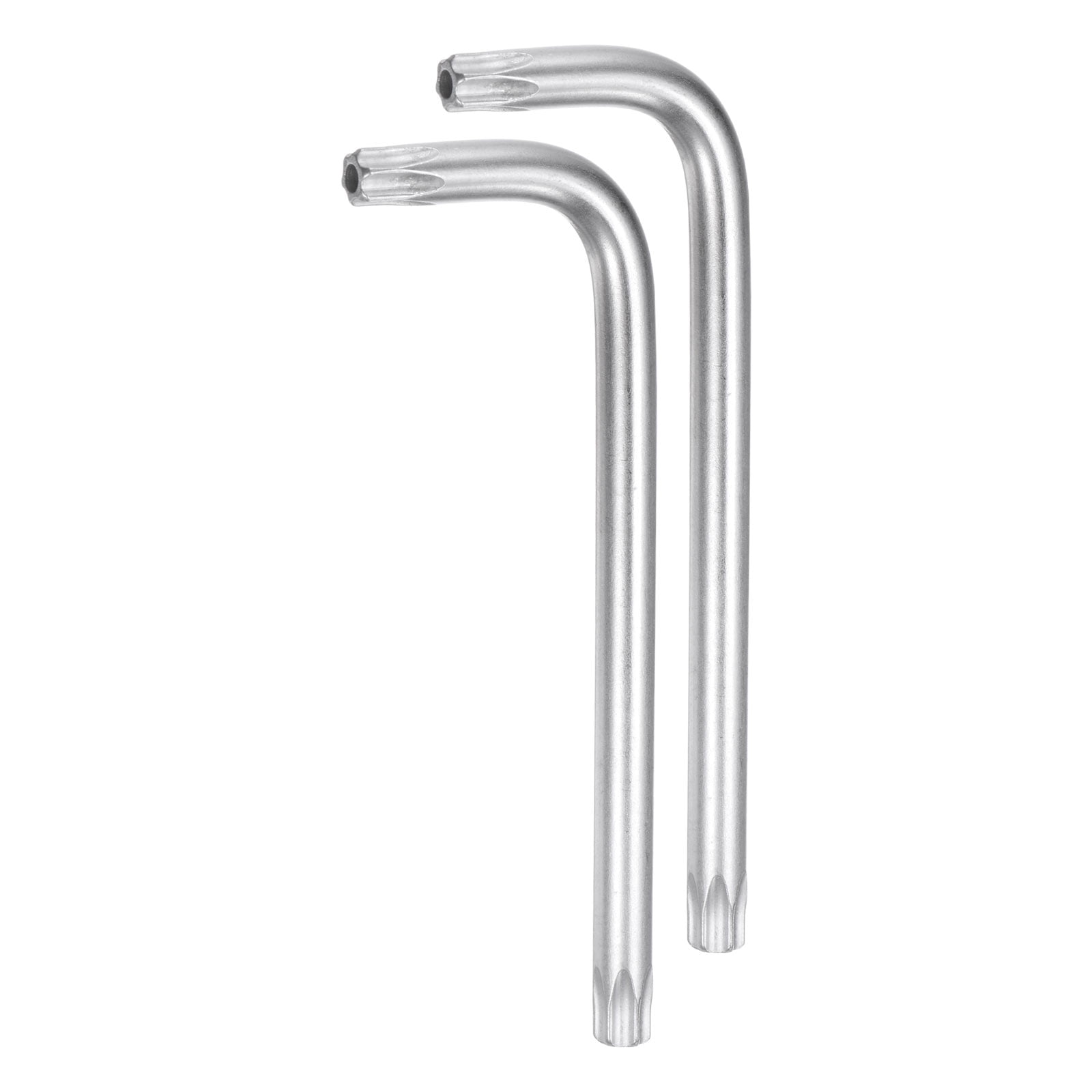 Uxcell 2pcs T45 Tamper Proof Torx Star Key Bit Wrench 4.49" L-Shaped 6 Points Wrenches CR-V Hand ...