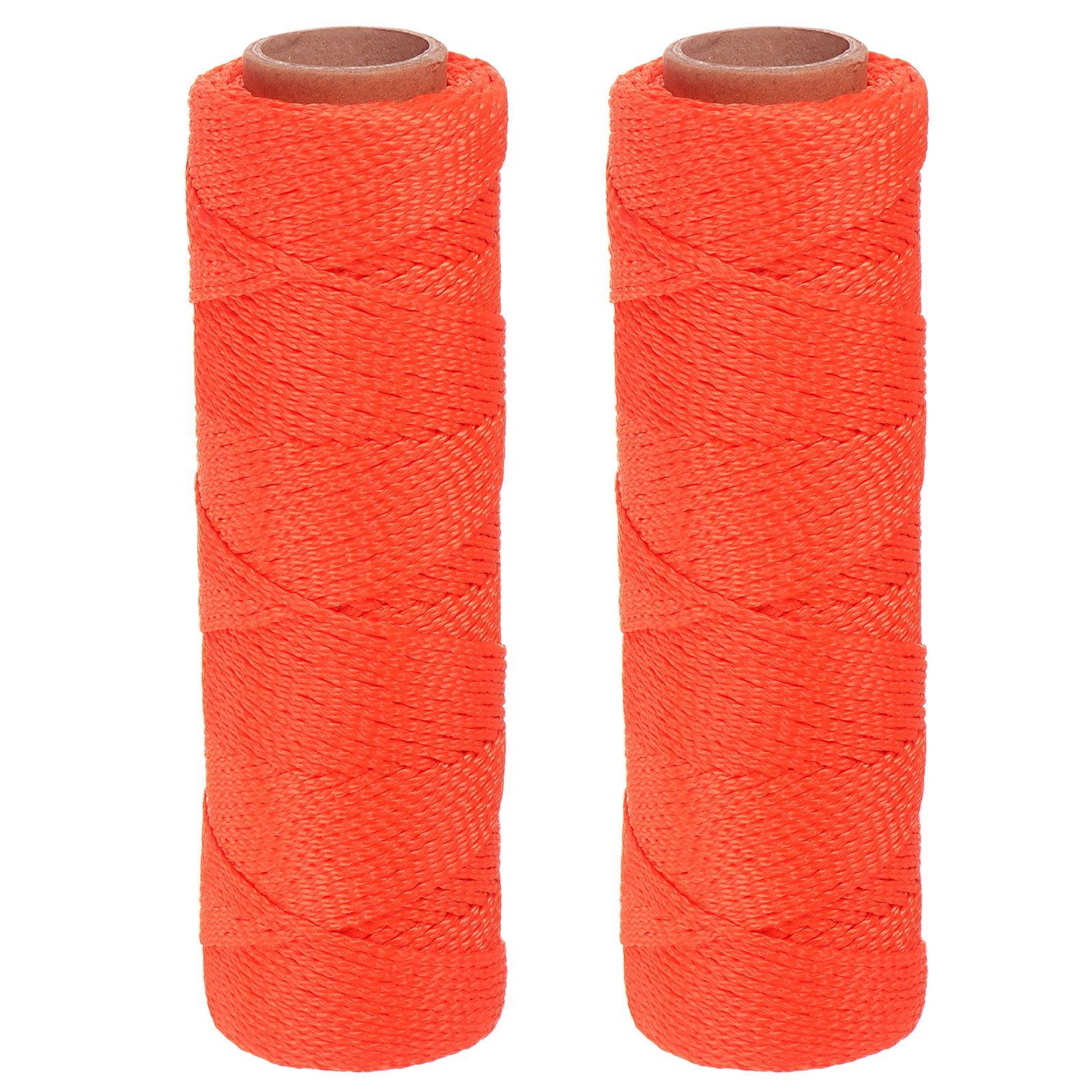 Uxcell 2pcs Twisted Nylon Mason Line 1.5mm x 250 Ft Braided Twine String Lines for Gardening ...