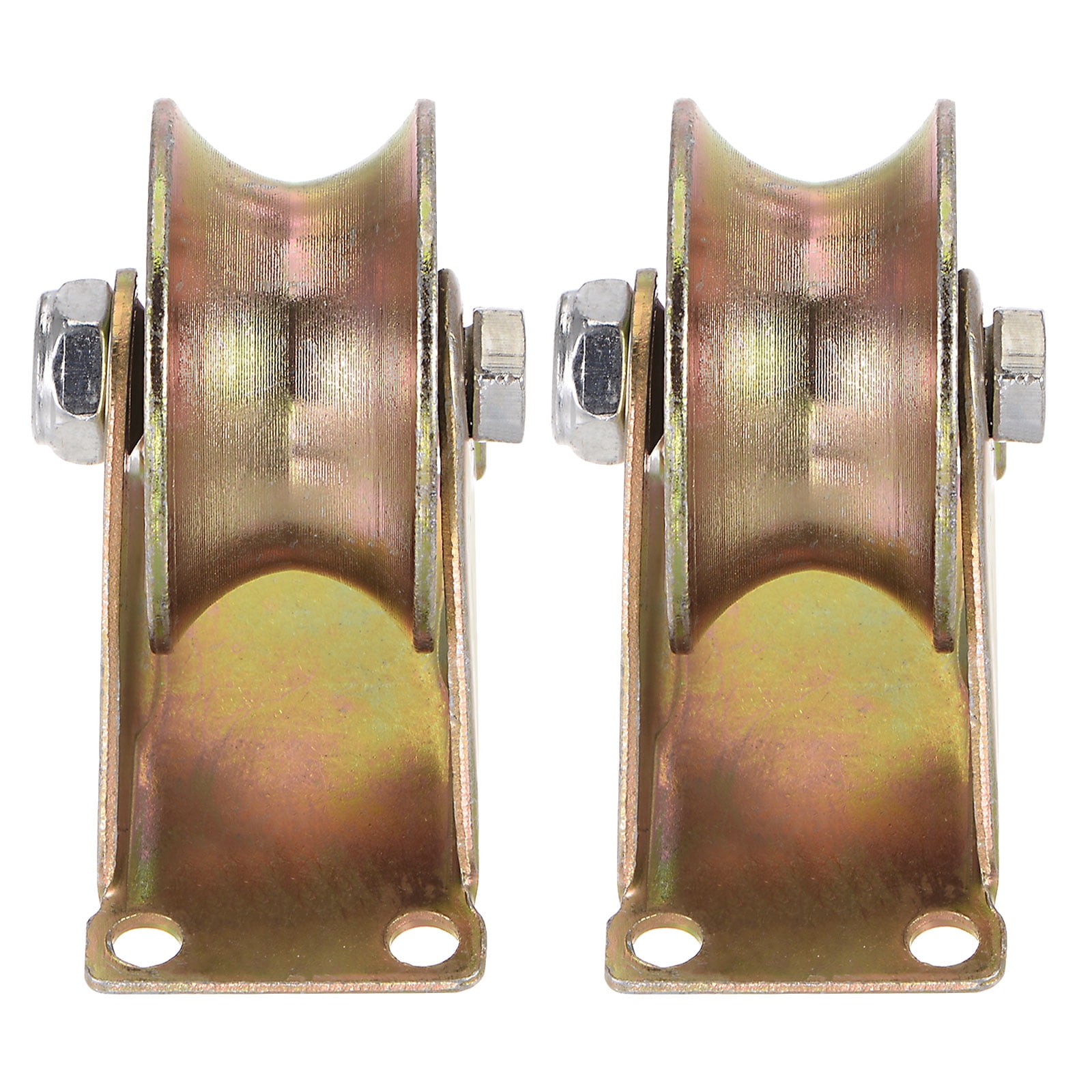 Uxcell 2pcs U Groove Caster 2.2" U-Shaped Sliding Gate Wheel Load ...