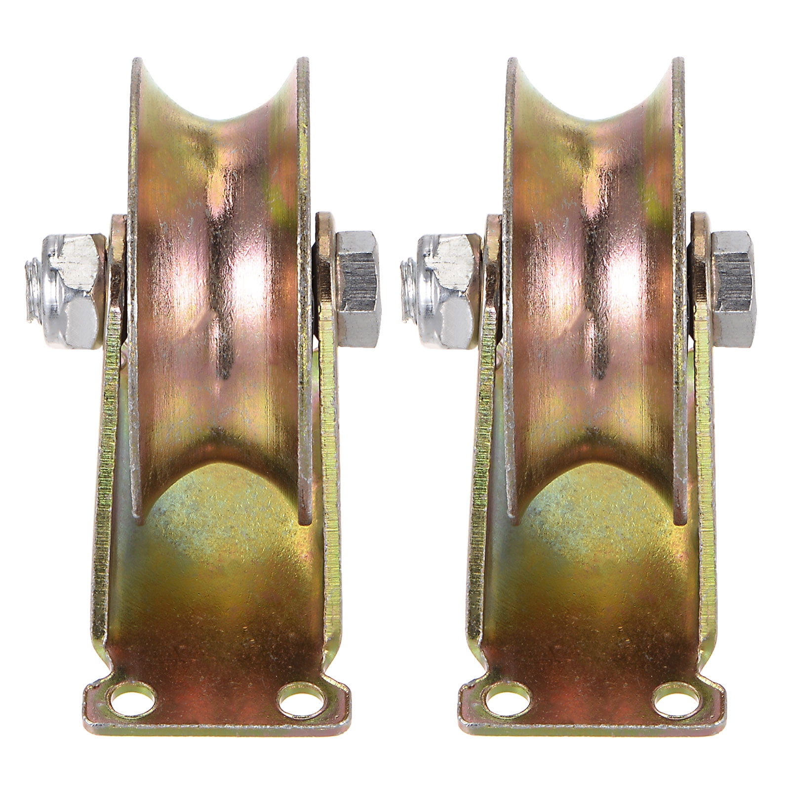 Uxcell 2pcs U Groove Caster 3" U-Shaped Sliding Gate Wheel Load ...