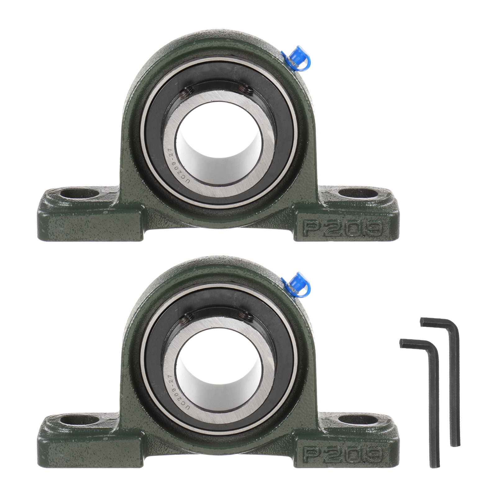 Uxcell 2pcs UCP209-28 Pillow Block Bearing 1-11/16" Solid Cast Iron ...