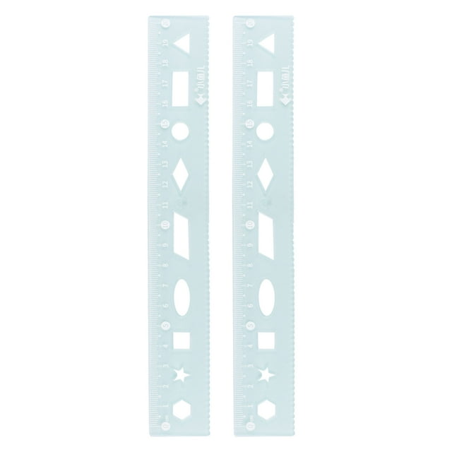 Uxcell 2Pcs Unbreakable Flexible Rulers 20cm Shatterproof Folding ...