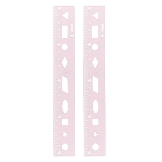 Uxcell 2pcs Unbreakable Flexible Rulers 20cm PVC Shatterproof Folding ...