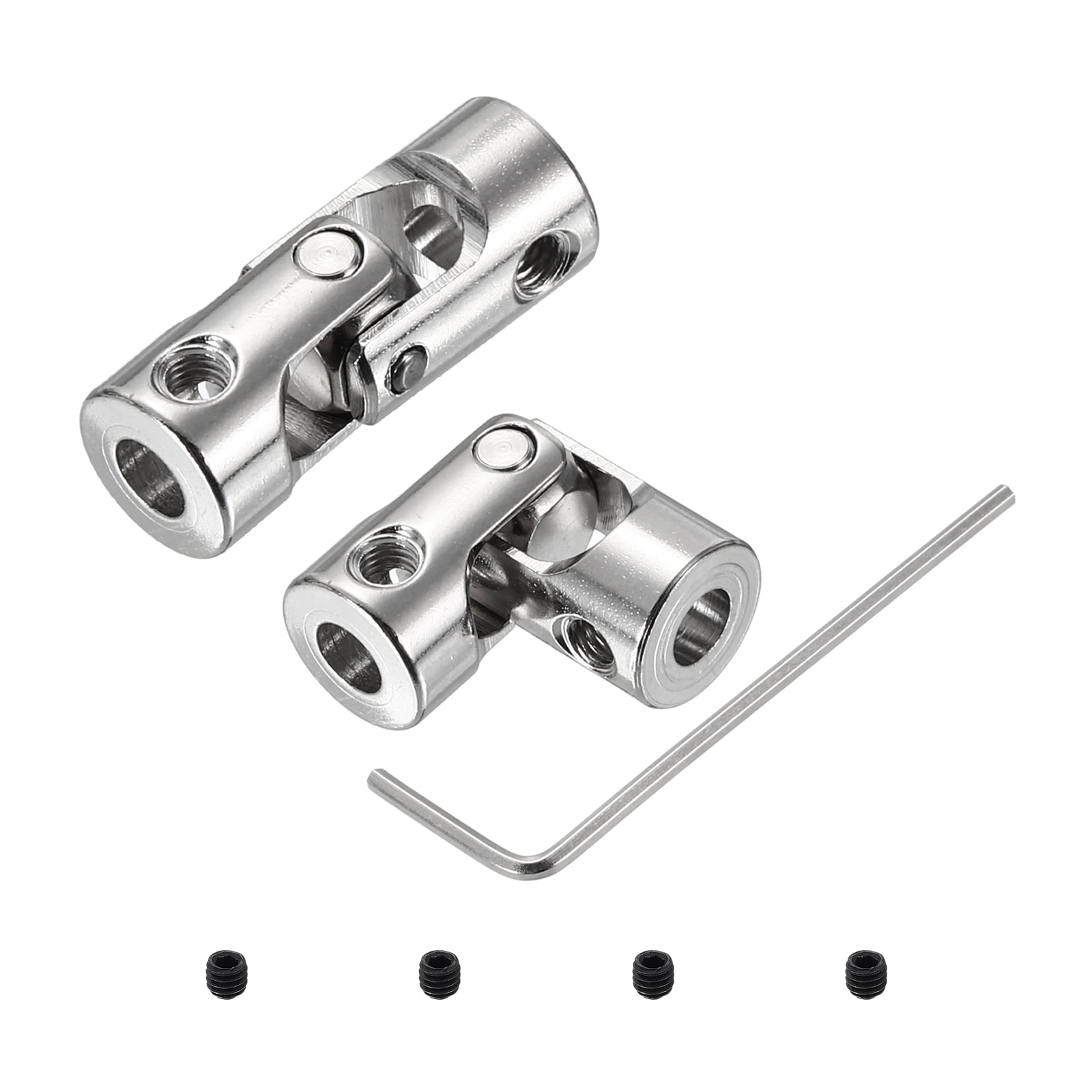 Uxcell 2pcs Universal Joint Shaft Coupling, 4mm to 4mm Inner Dia ...