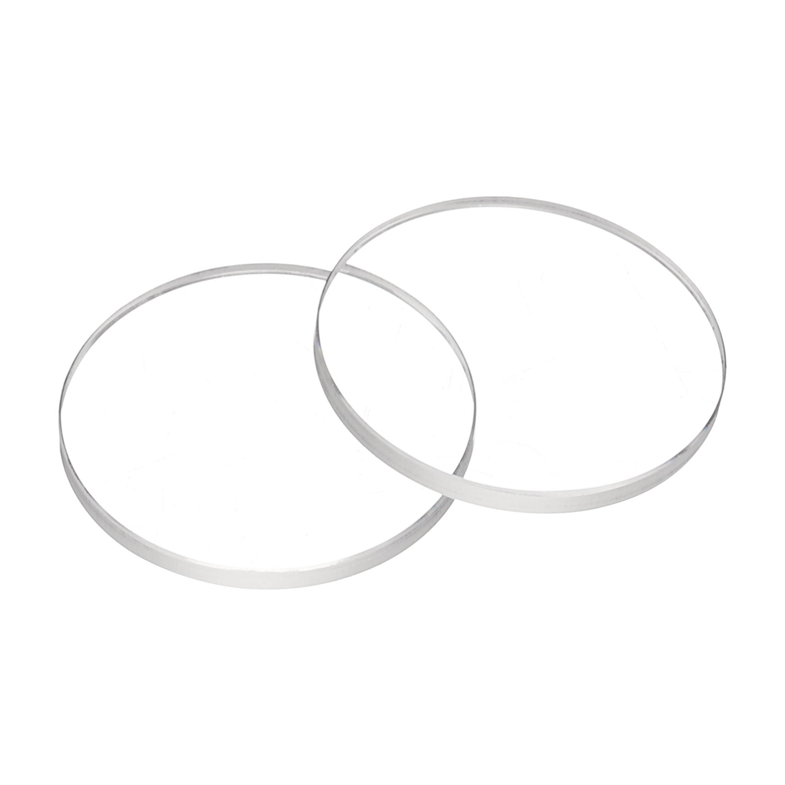 Uxcell 2pcs Watch Crystal Glass Lens 16.5mm Dia 1.2mm Beveled Edge Flat ...