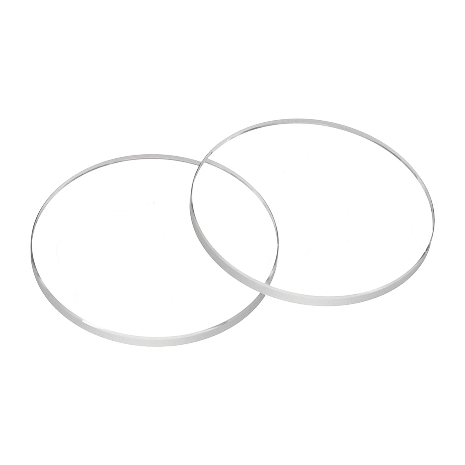 Uxcell 2pcs Watch Crystal Glass Lens 20.5mm Dia 1.0mm Beveled Edge Flat ...