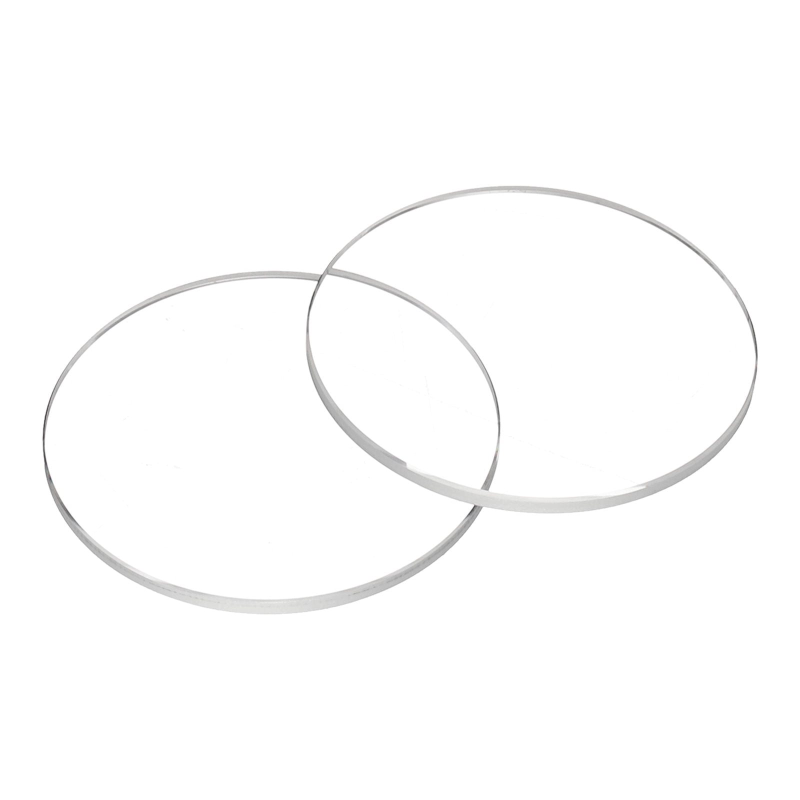 Uxcell 2pcs Watch Crystal Glass Lens 25.5mm Dia 1.0mm Beveled Edge Flat ...