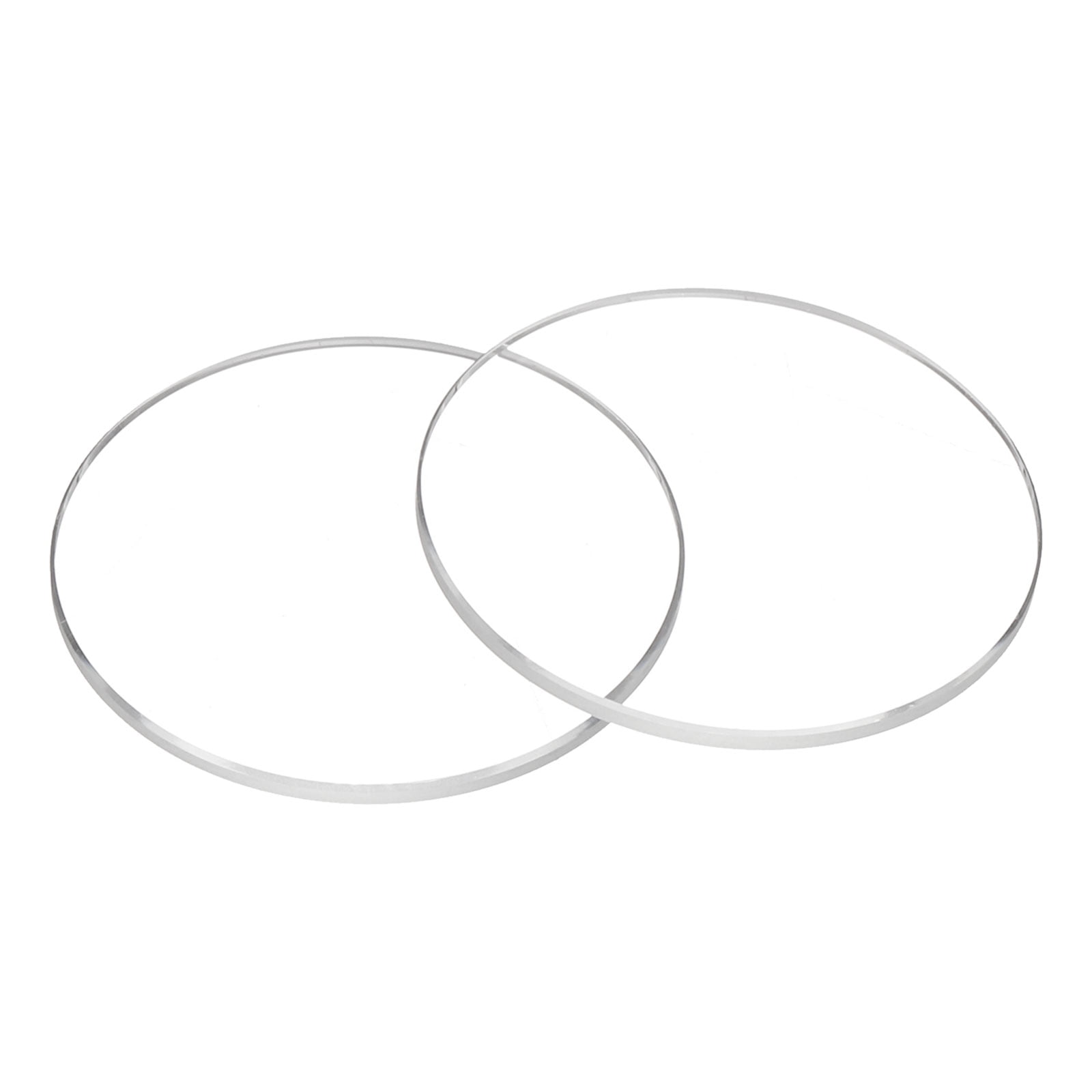 Uxcell 2pcs Watch Crystal Glass Lens 26.5mm Dia 1.0mm Beveled Edge Flat ...