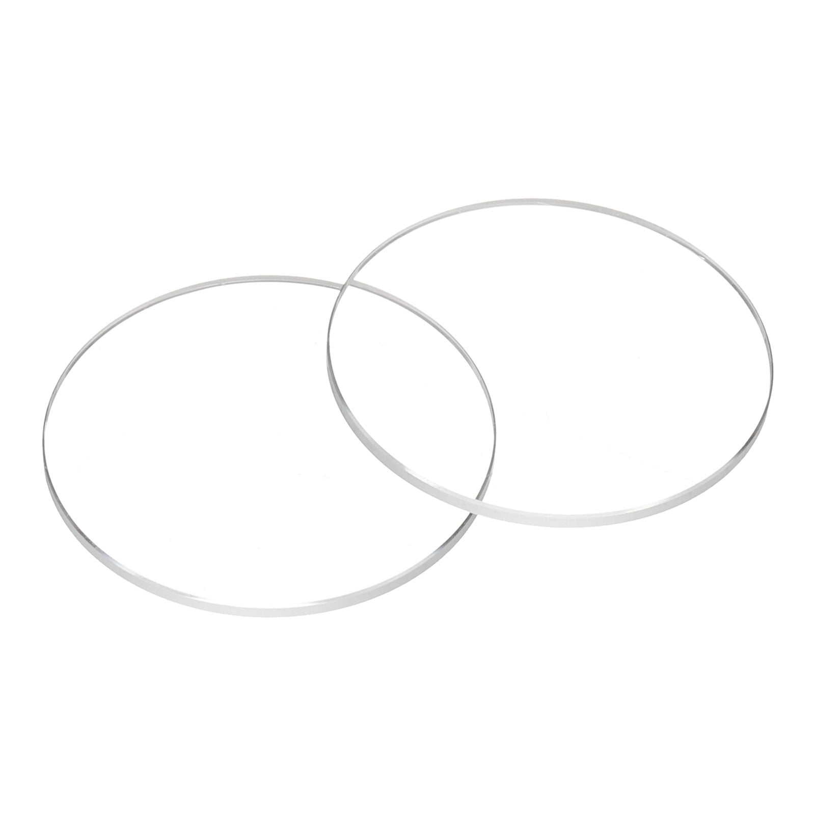 Uxcell 2pcs Watch Crystal Glass Lens 28mm Dia 1.0mm Beveled Edge Flat ...