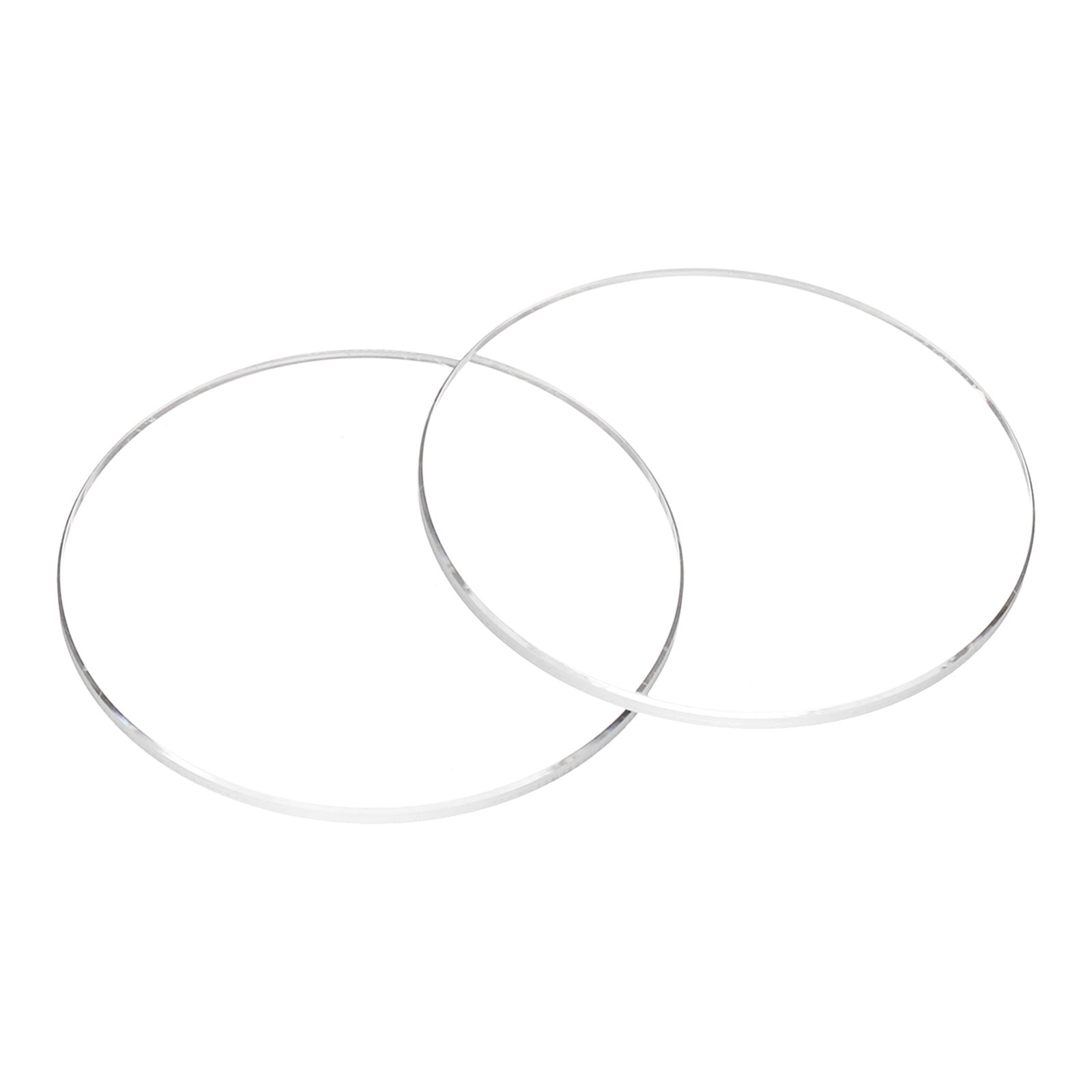 Uxcell 2pcs Watch Crystal Glass Lens 29.5mm Dia 1.0mm Beveled Edge Flat ...