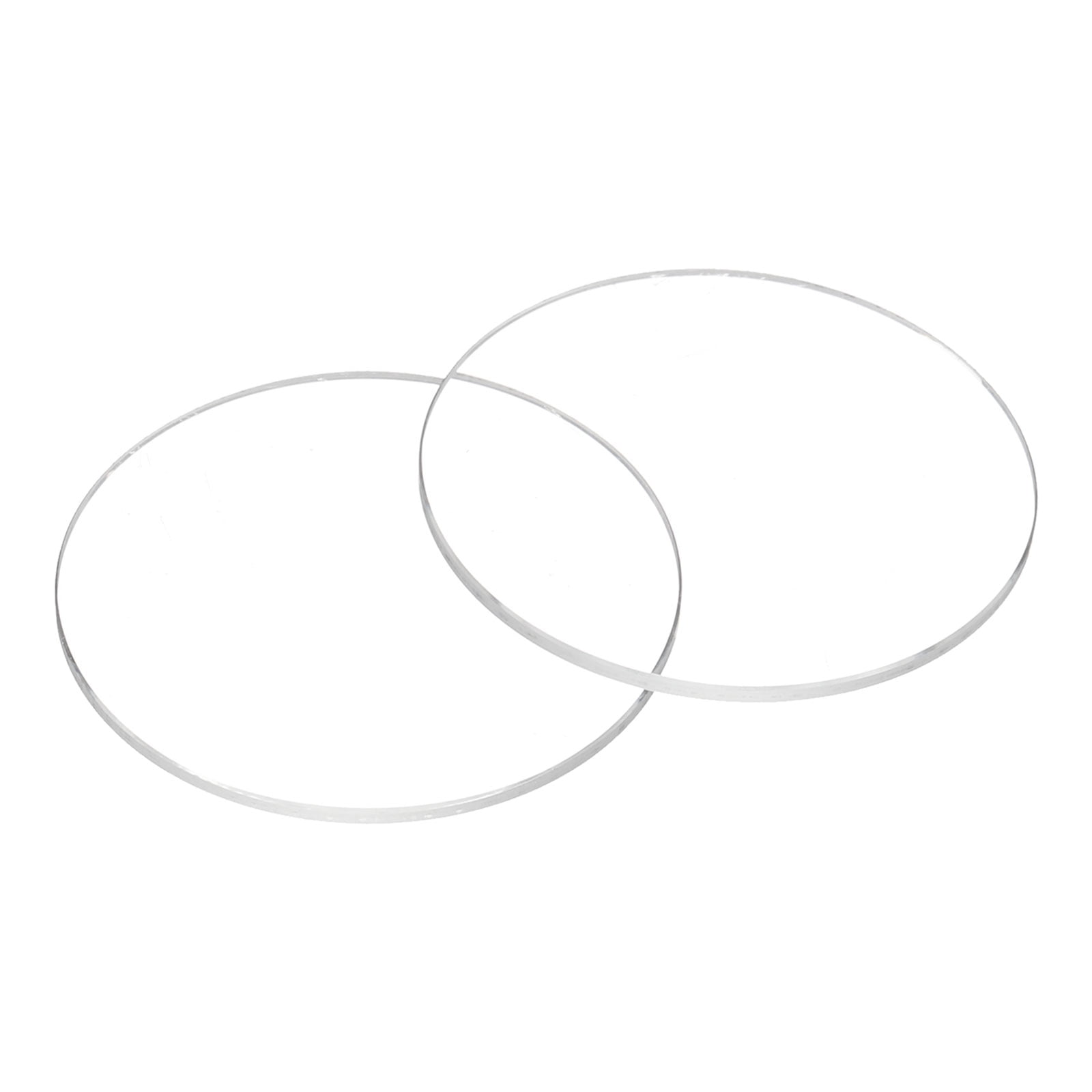 Uxcell 2pcs Watch Crystal Glass Lens 33mm Dia 1.0mm Beveled Edge Flat ...