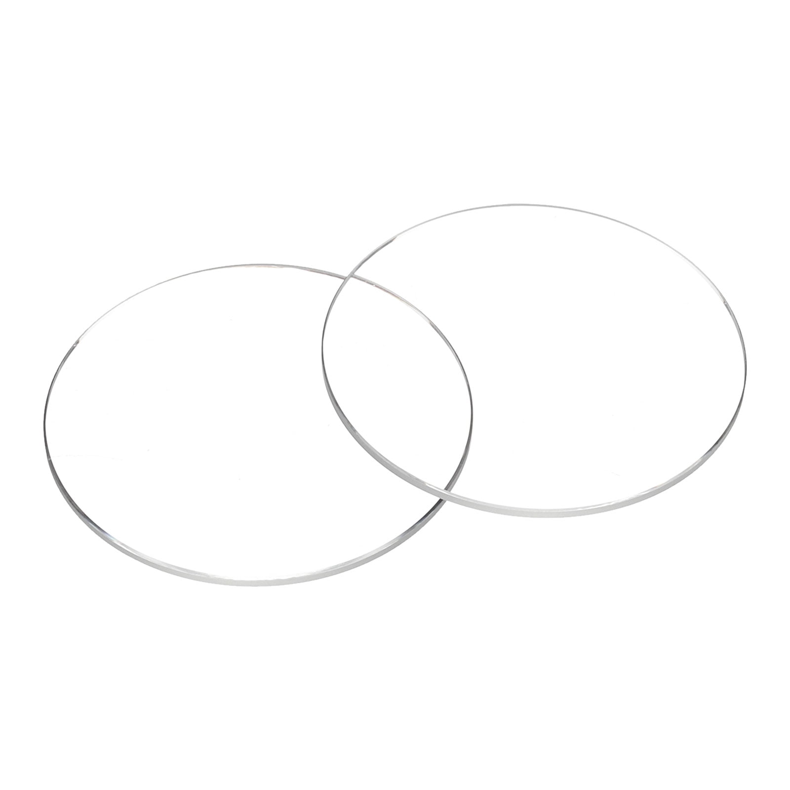 Uxcell 2pcs Watch Crystal Glass Lens 37.5mm Dia 1.0mm Beveled Edge Flat ...