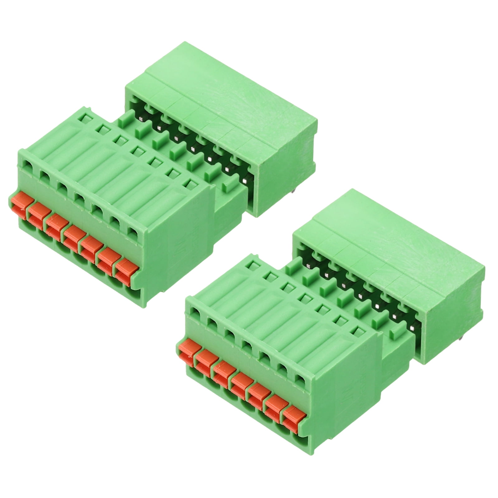 Uxcell 2set 2.5mm 0.1" Pitch PCB Terminal Block Connector 7 Pin 90 ...