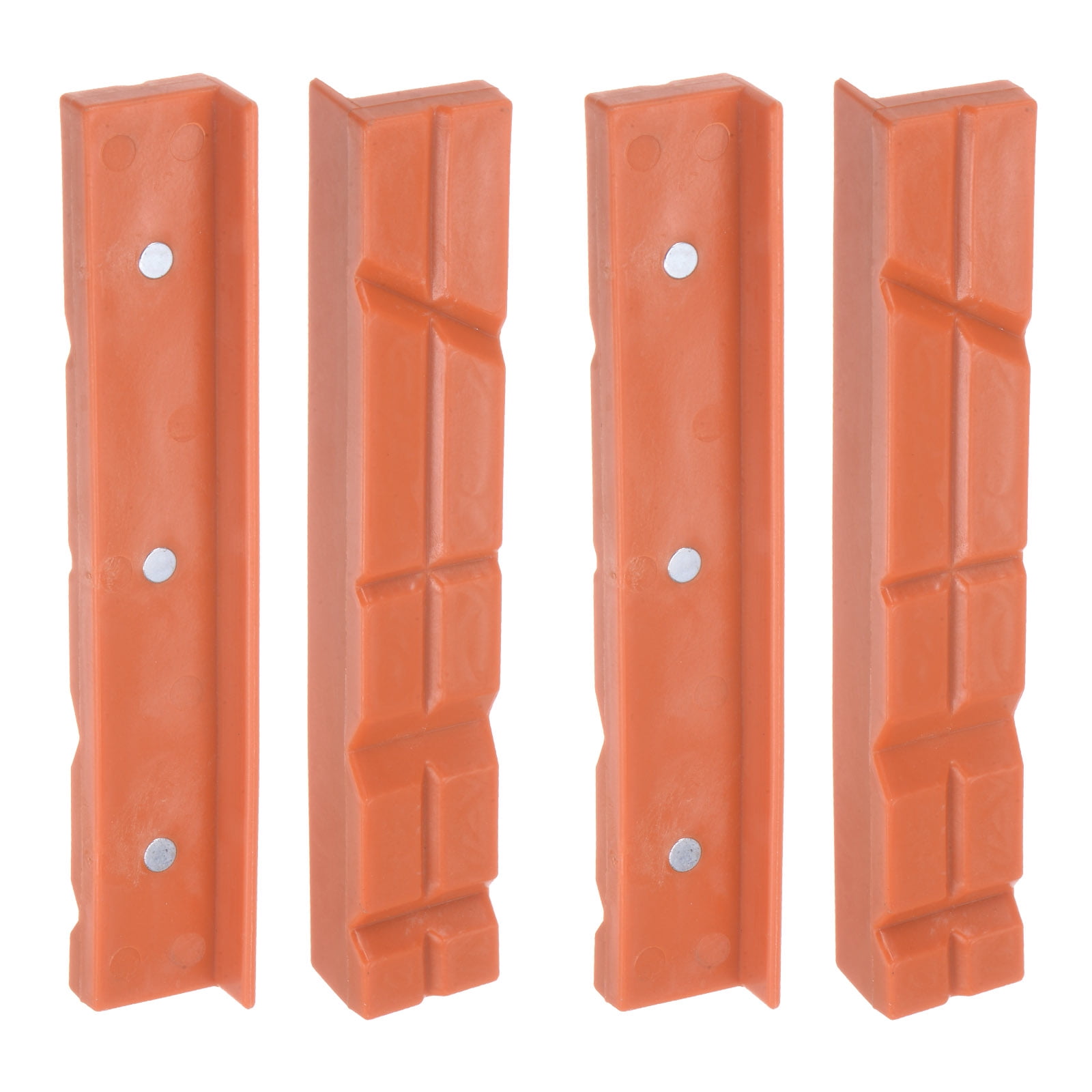 Uxcell 2set Magnetic Vise Jaws 6 Inch Magnet V-Grooves Soft Bench Jaw ...