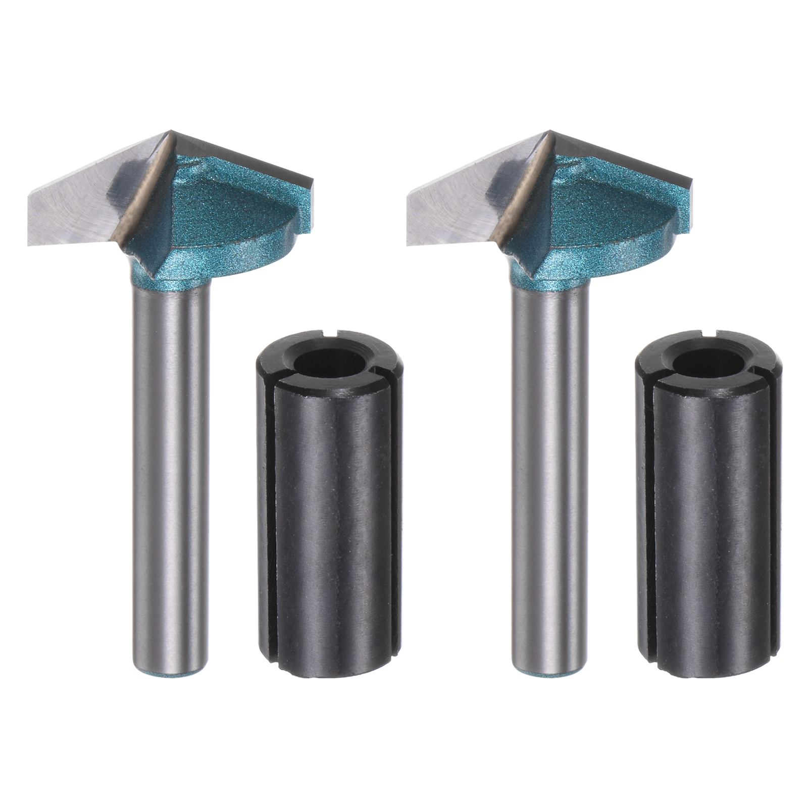 Uxcell 2set V-Groove Router Bit 0.9" Dia 6mm Shank 135 Degree with ...