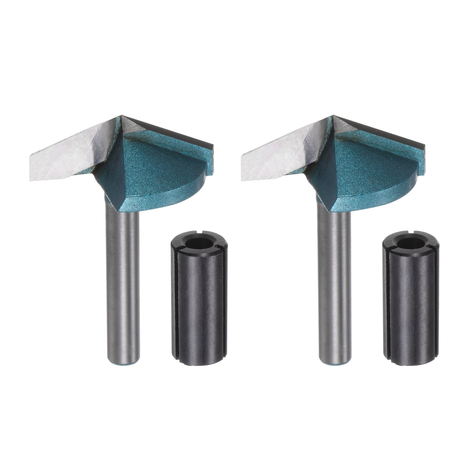 Uxcell 2set V-Groove Router Bit 1.3" Dia 6mm Shank 135 Degree with ...