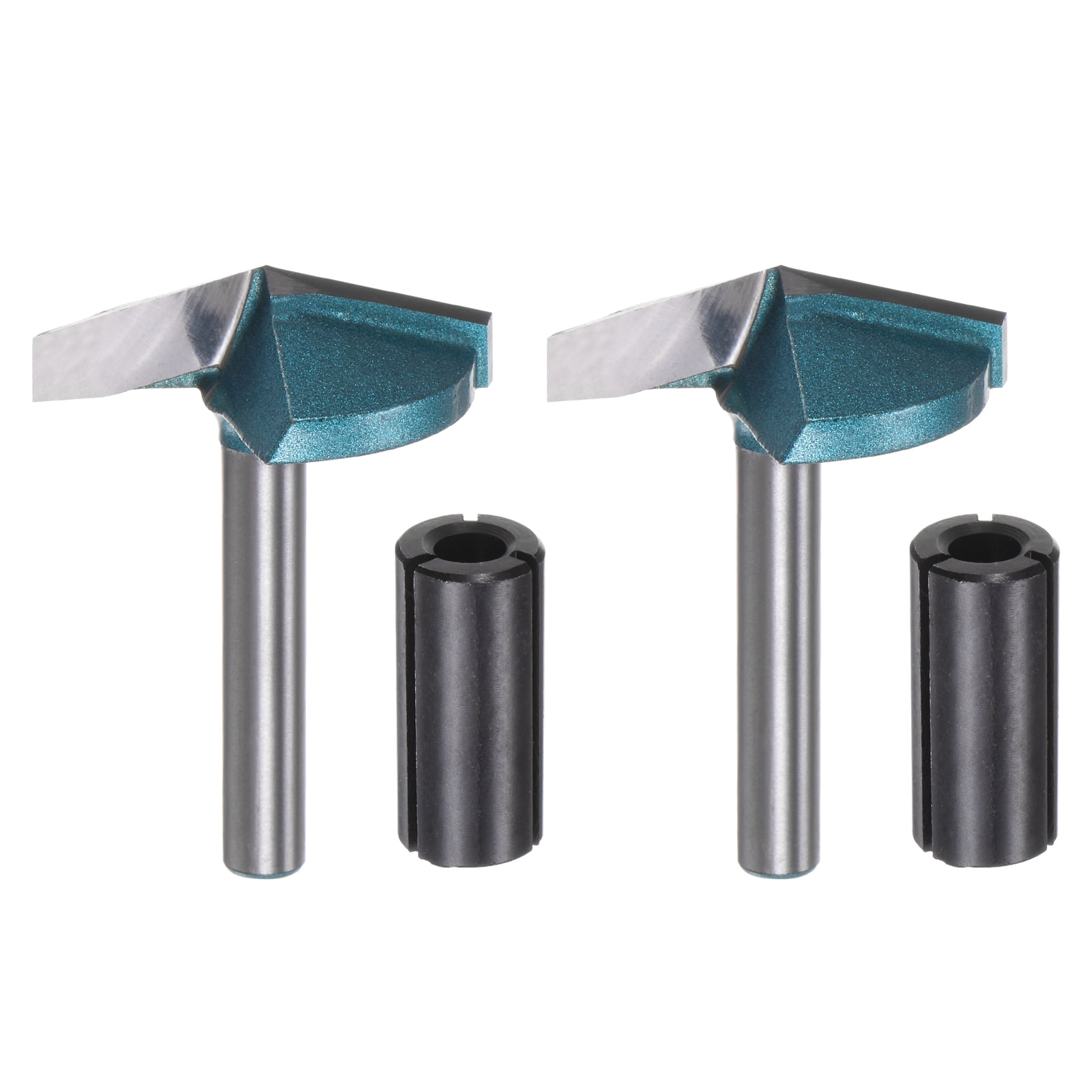 Uxcell 2set V-Groove Router Bit 1.3" Dia 6mm Shank 150 Degree with ...