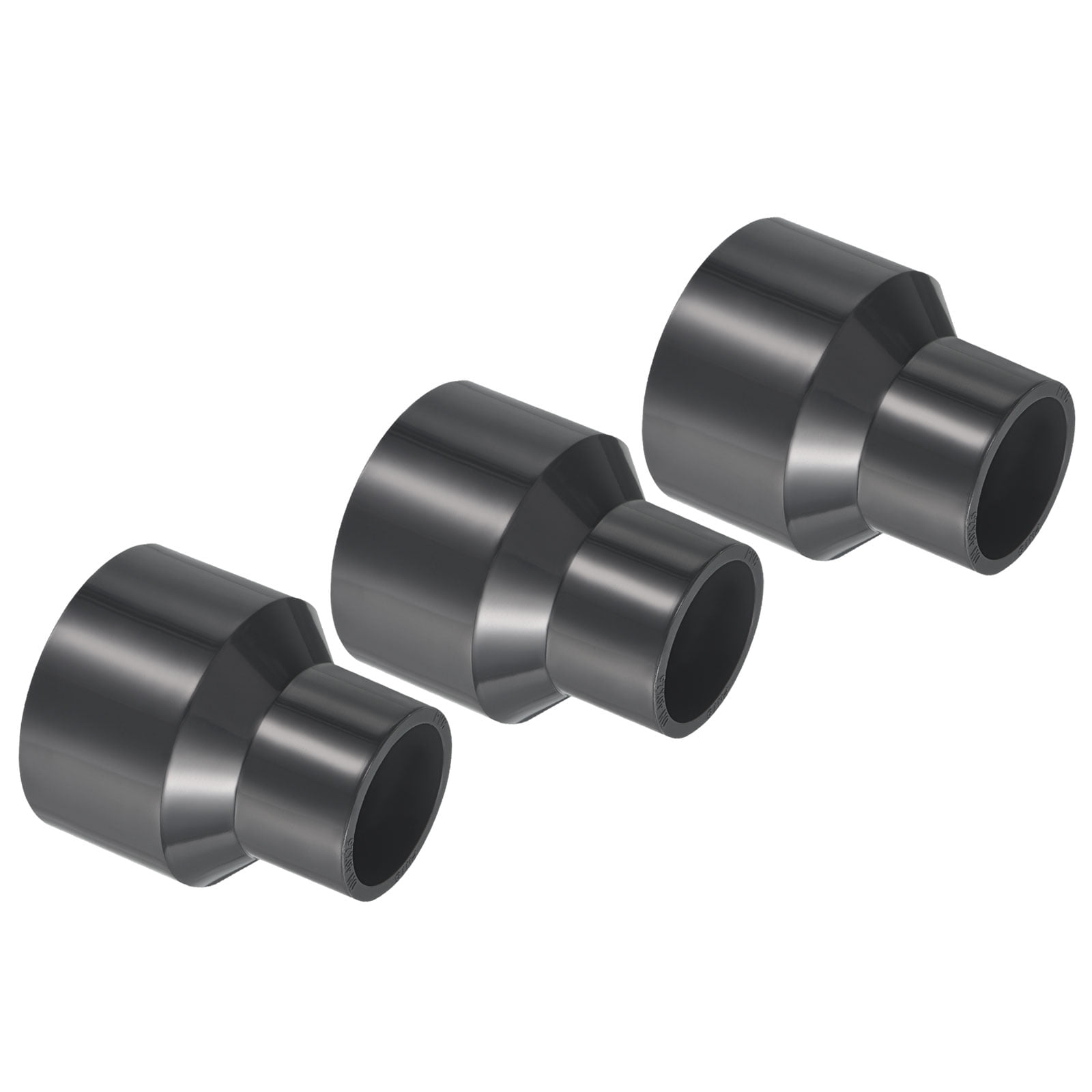 Uxcell 2x1.3" ID Reducer Pipe Fitting PVC Straight Socket Coupling ...