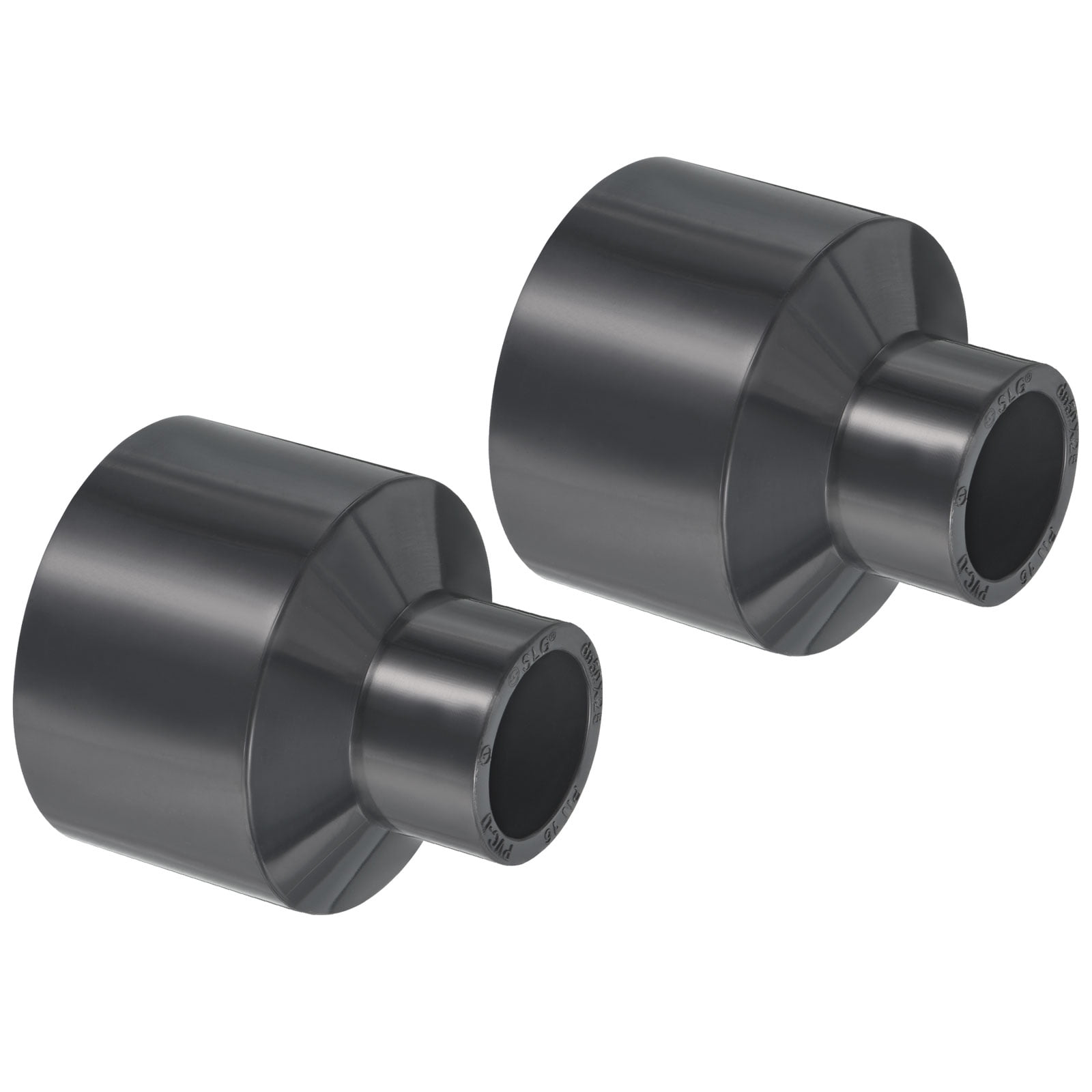 Uxcell 2x1" ID Reducer Pipe Fitting PVC Straight Socket Coupling ...