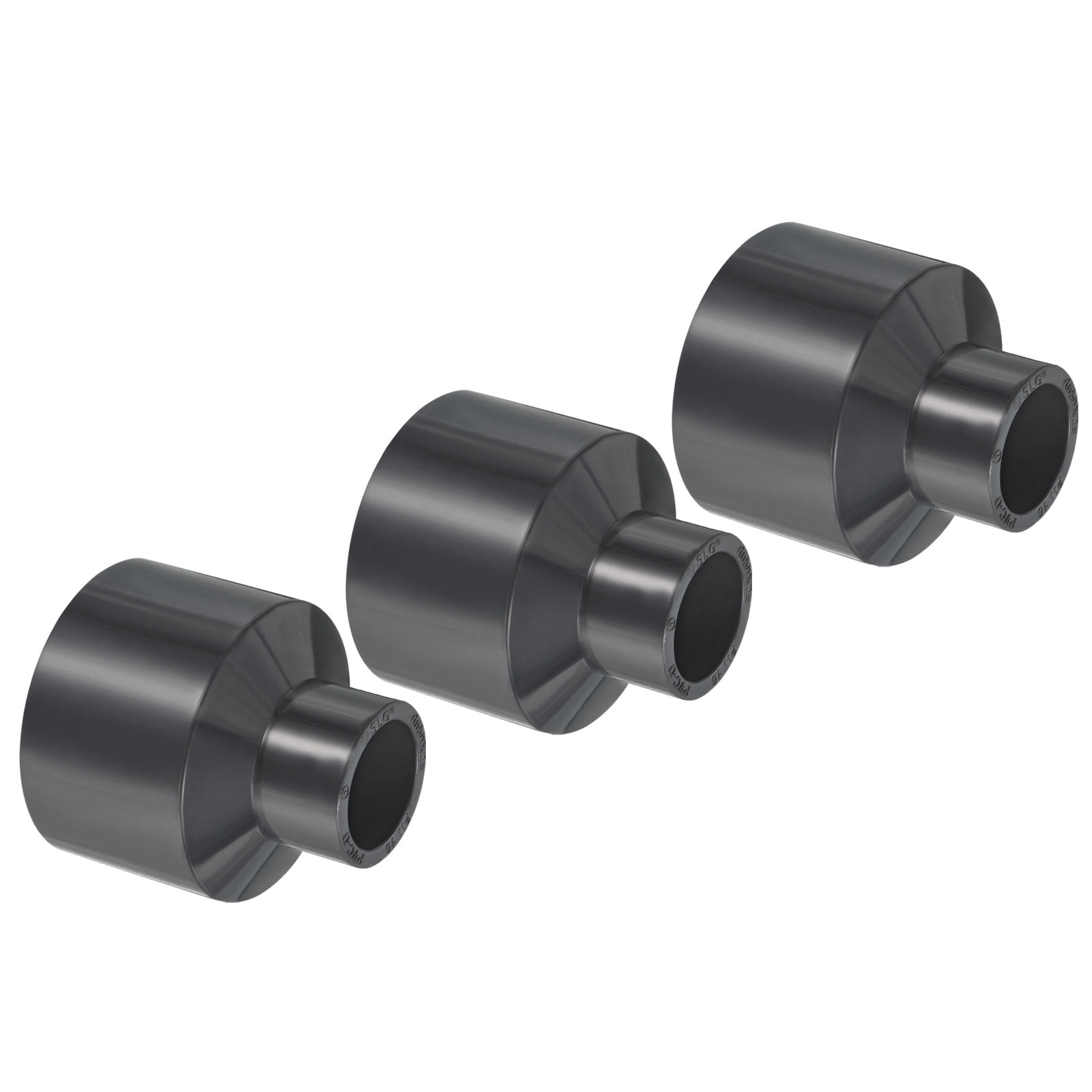 Uxcell 2x1" ID Reducer Pipe Fitting PVC Straight Socket Coupling ...