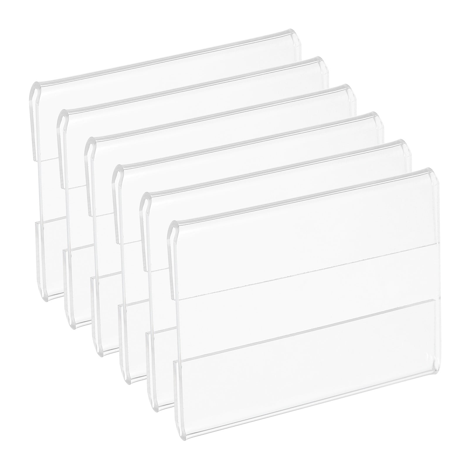 Uxcell 2x2.5" Wall Mount Acrylic Sign Holder, Display Frame with Tape ...