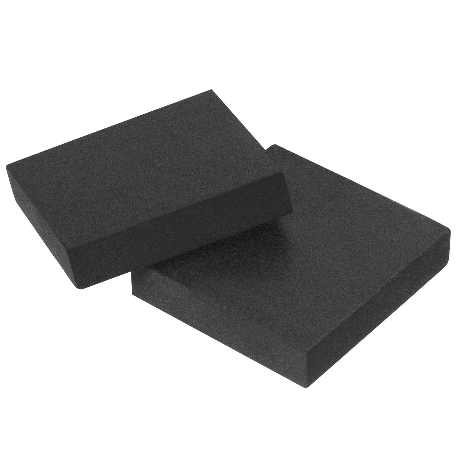 Uxcell Planter Flower Pot Feet Square Rubber Invisible Riser, Black 6 ...