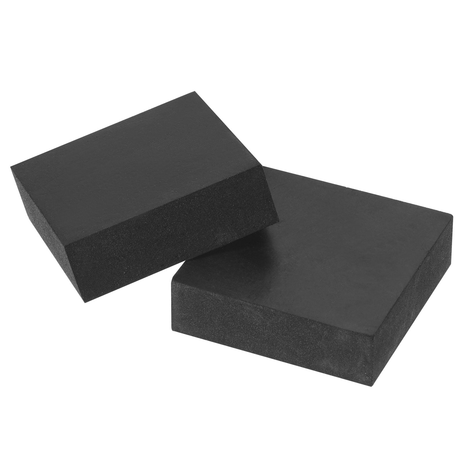 Uxcell Planter Flower Pot Feet Square Rubber Invisible Riser, Black 8 ...