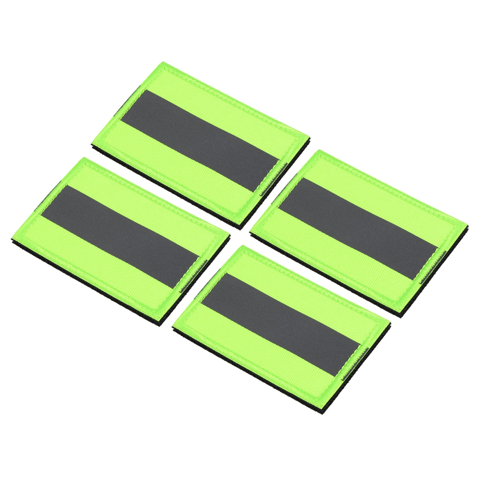 Uxcell 2x3" Reflective Patch Hook and Loop Fastener Safety Applique ...
