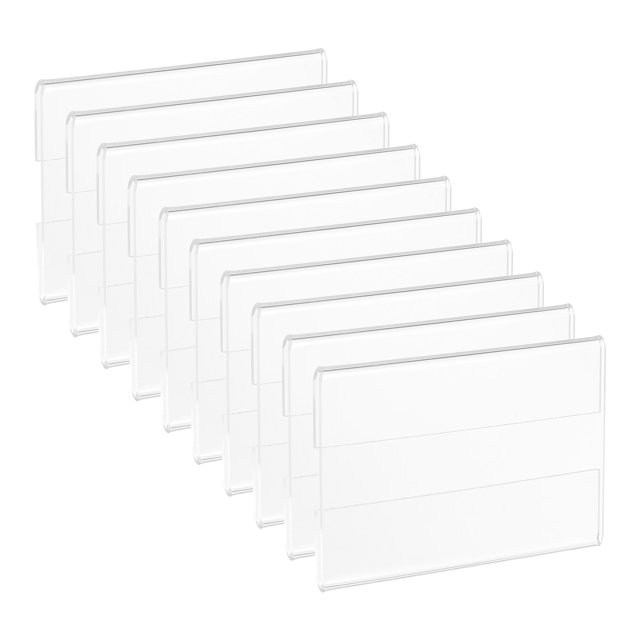 Uxcell 2x3" Wall Mount Acrylic Sign Holder, Display Frame with Tape ...