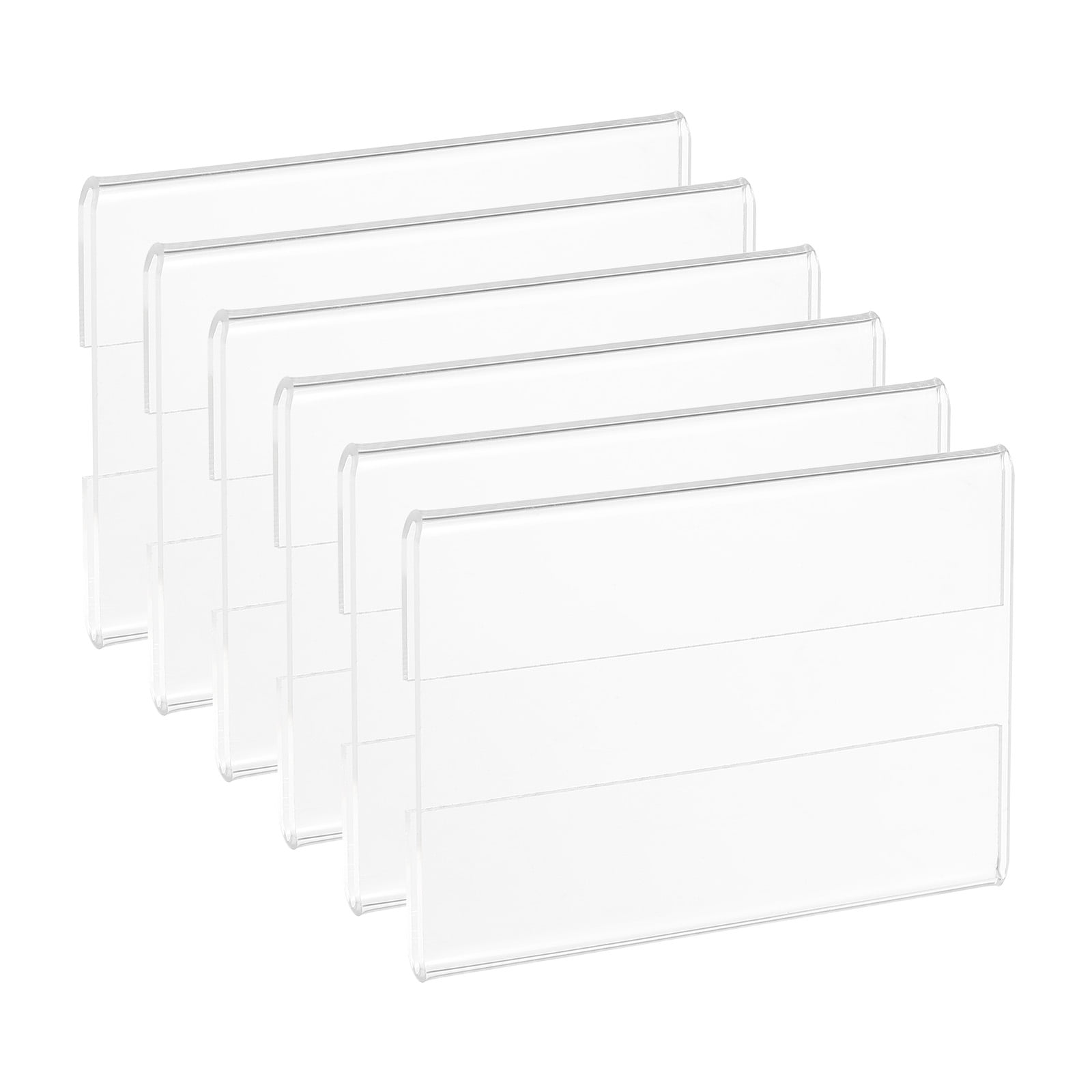 Uxcell 2x3" Wall Mount Acrylic Sign Holder, Display Frame with Tape ...