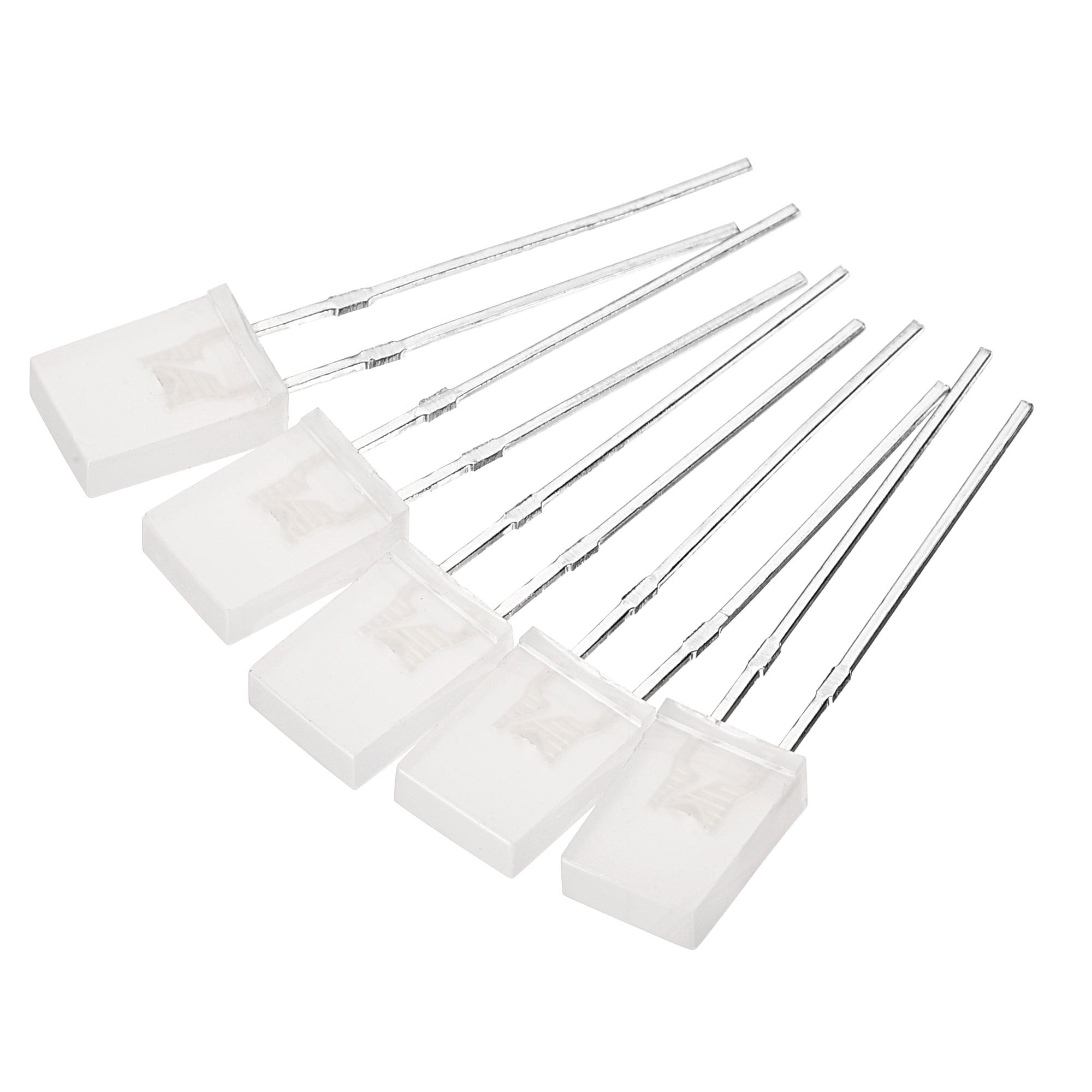 Uxcell 2x5x7mm Rectangular Bright Diffuse Light LED Lamp Bulb Blue 150 ...